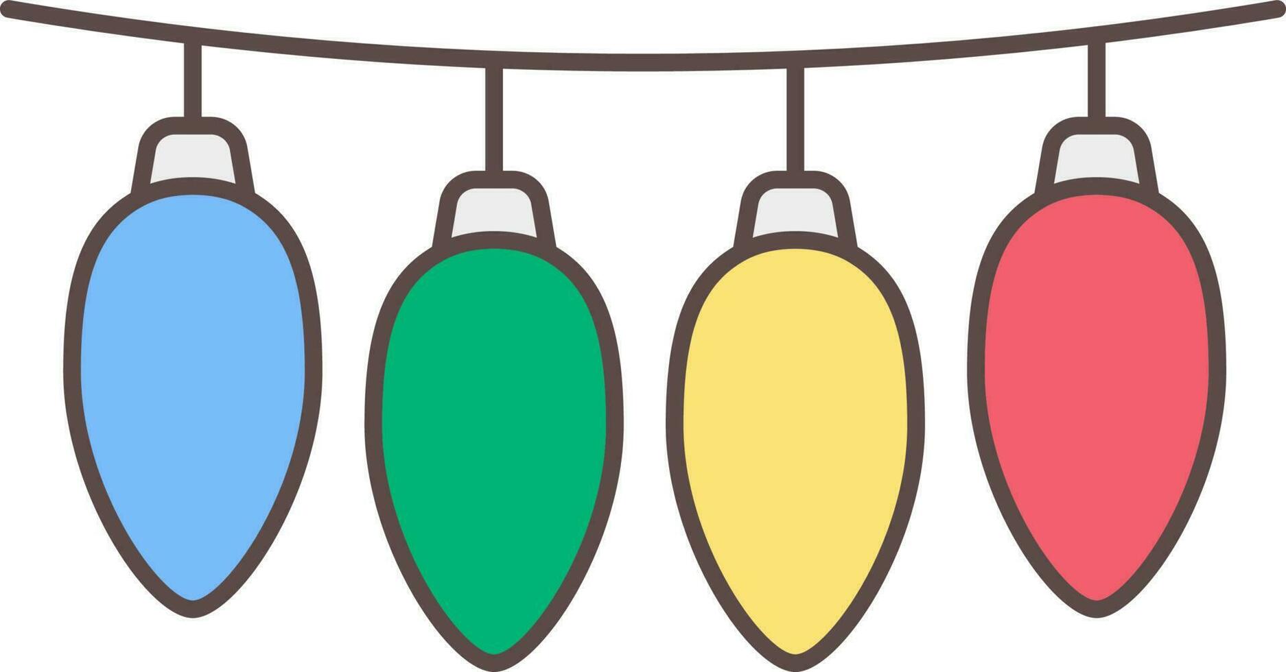 Hang Colorful String Lights Icon In Flat Style. 24191478 Vector Art at ... Hang Colorful String Lights Icon In Flat Style. 24191478 Vector Art at ...