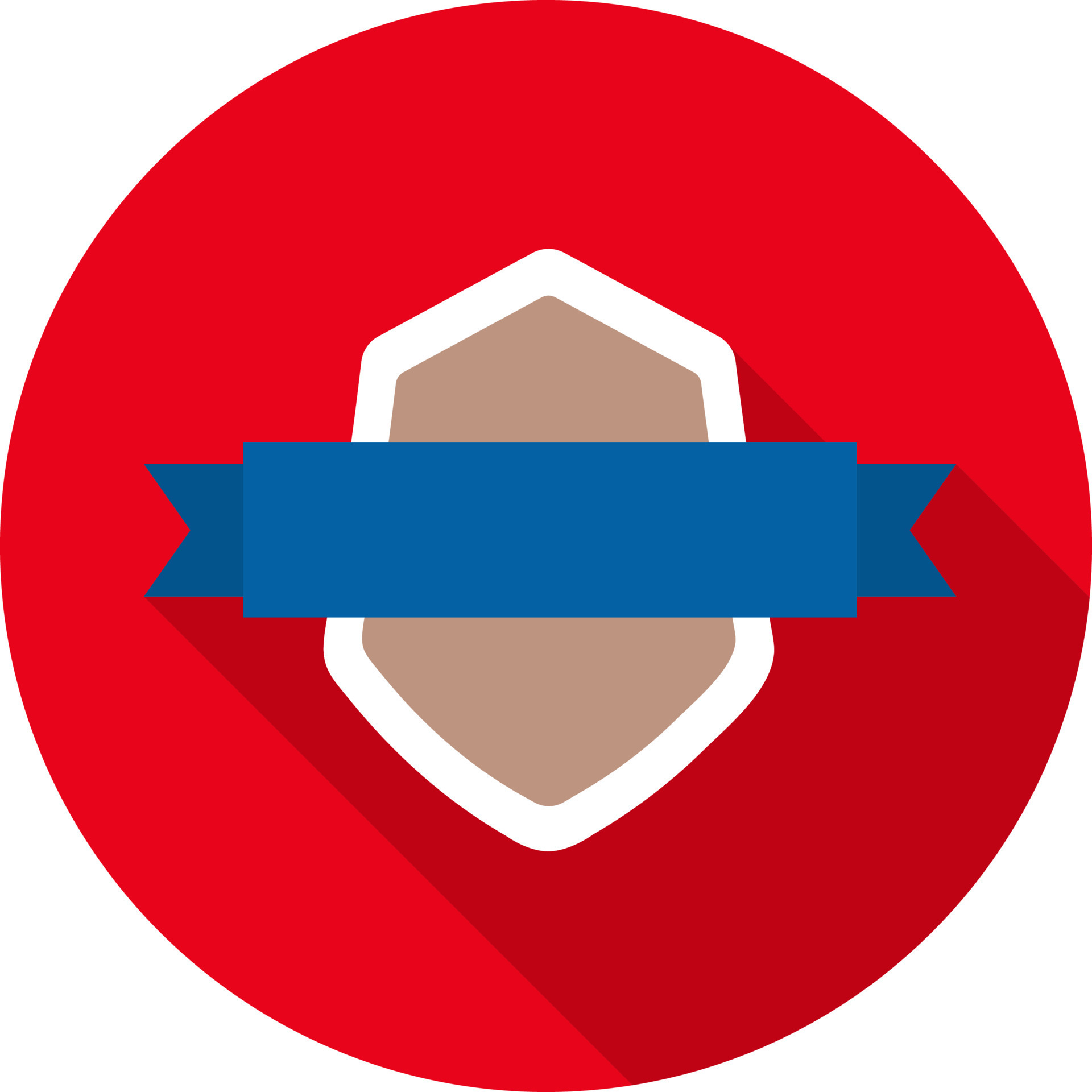 Shield Badge Icon On Red Background 24193447 Vector Art At Vecteezy