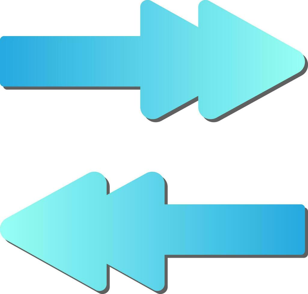 Forward And Backward Arrow Icon In Blue Gradient Paper Style 24194161 forward-and-backward-arrow-icon-in-blue-gradient-paper-style-24194161