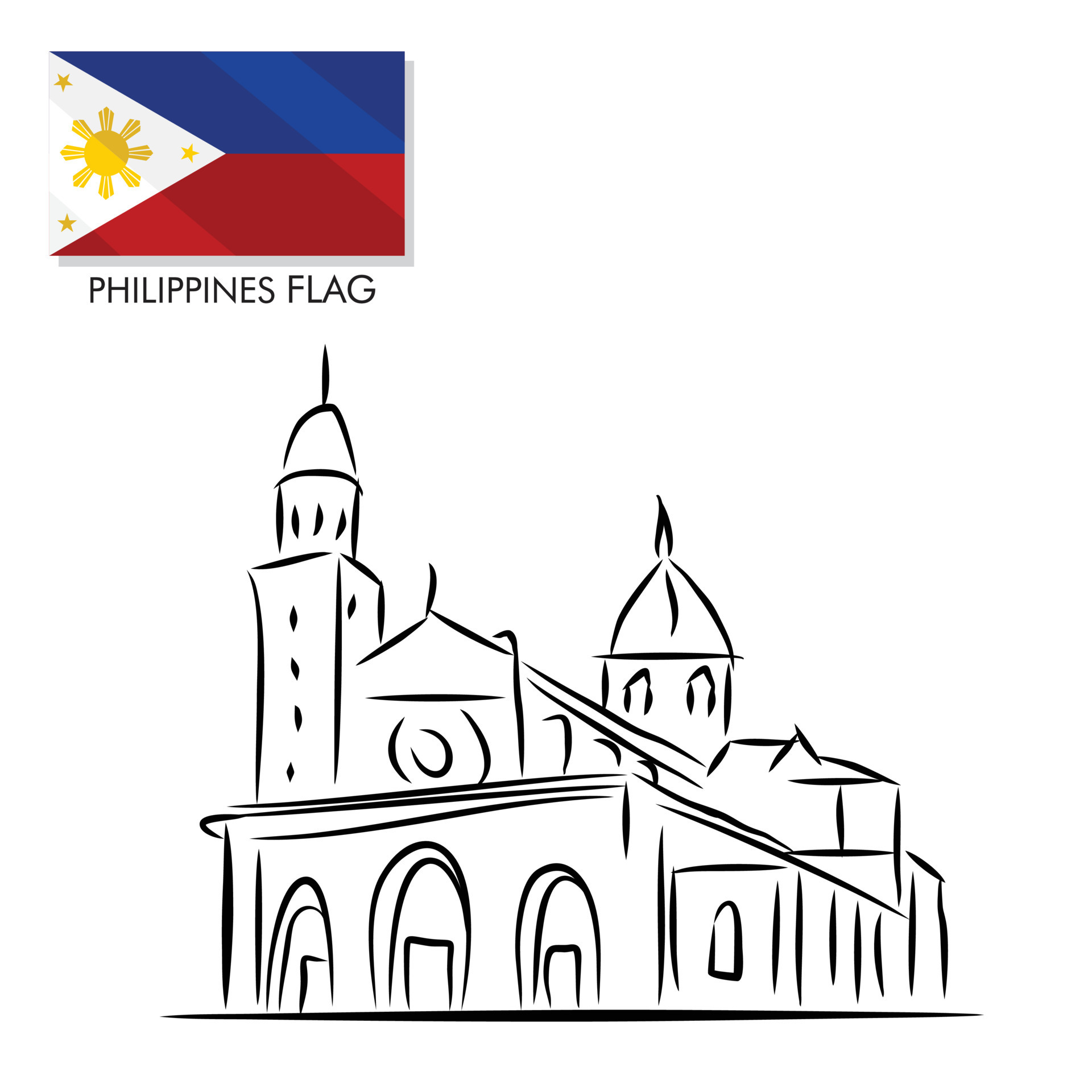 Manila Vector Illustration Template Banner Philippine National Day With Philippine Flag Design