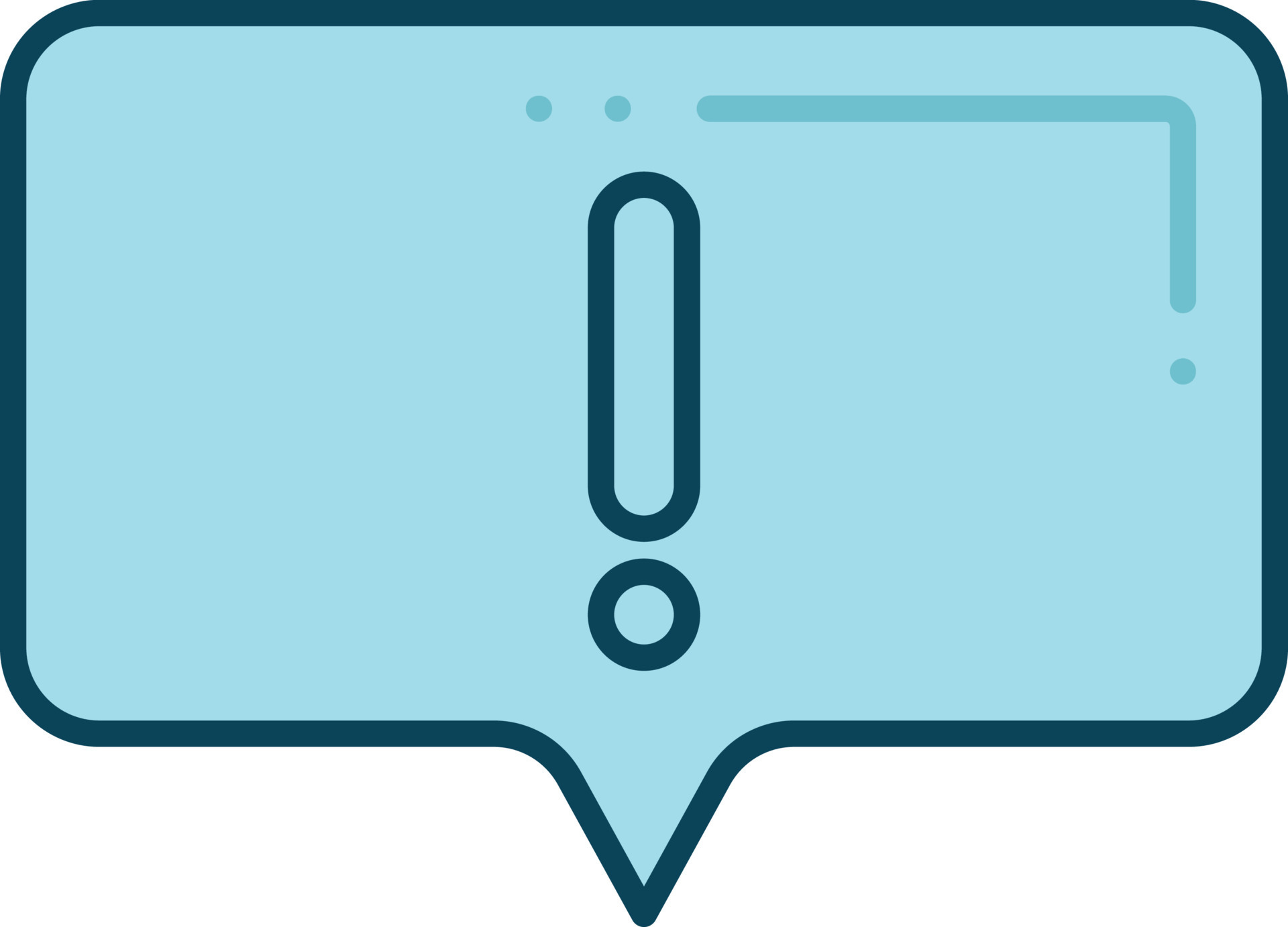 Warning Message Icon In Blue Color. 24197453 Vector Art at Vecteezy Warning Message Icon In Blue Color. 24197453 Vector Art at Vecteezy