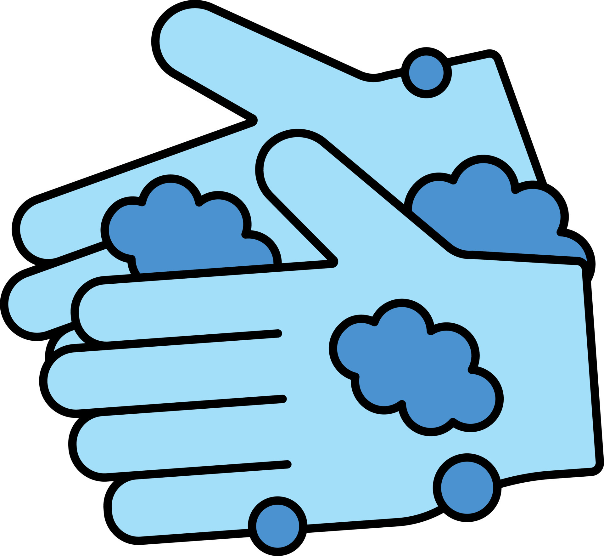 Palm Rubbing Soap Hand For Hand Wash Blue Icon 24198362 Vector Art At Vecteezy