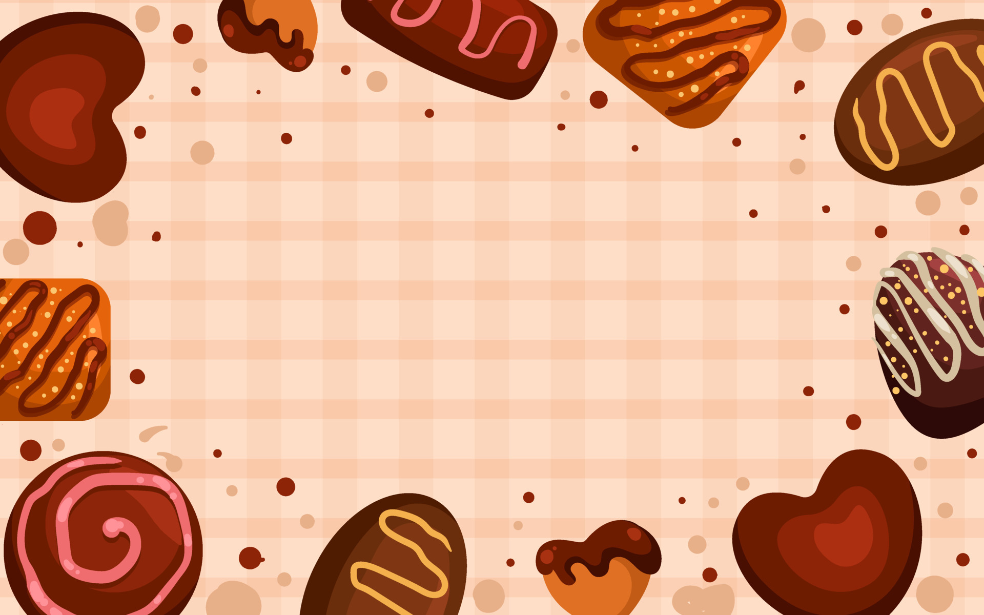 Various Chocolate Background 24200438 Vector Art at Vecteezy