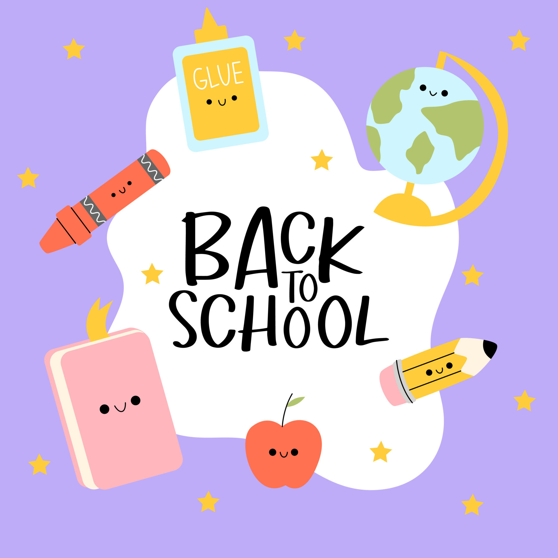 Back to school with school items. Education. Background and poster or ... Back to school with school items. Education. Background and poster or ...