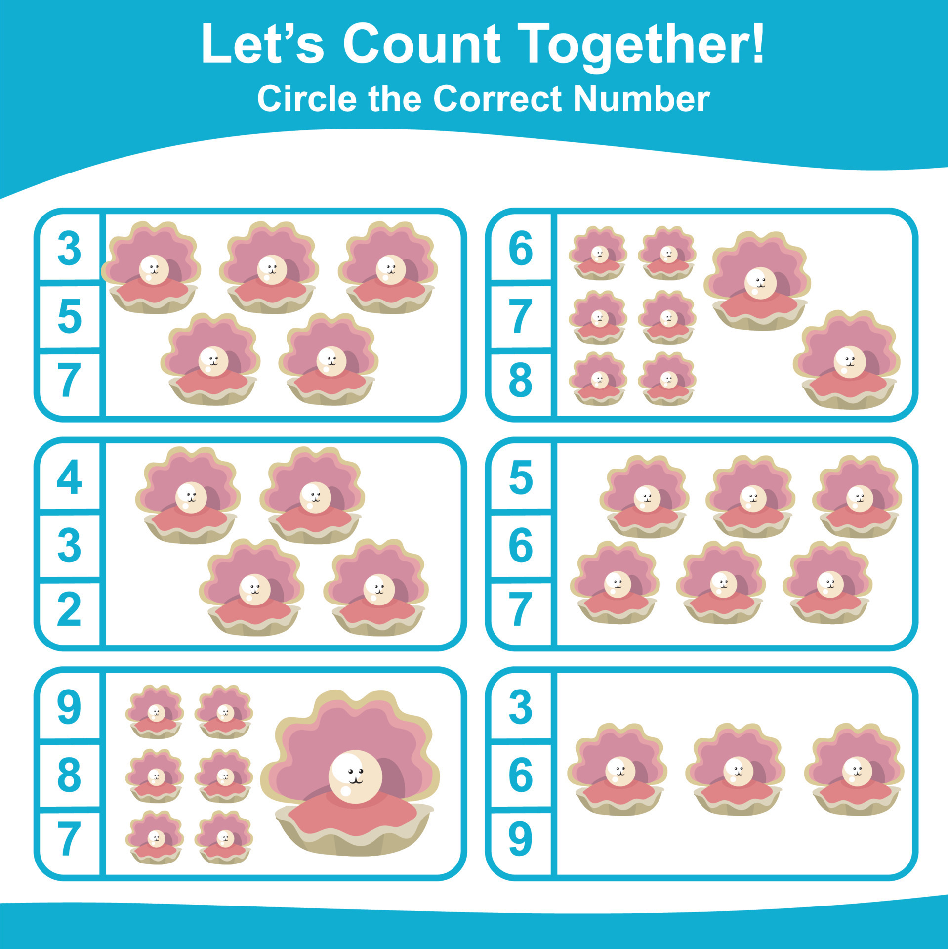 Lets count together worksheet. Educational printable math worksheet ...