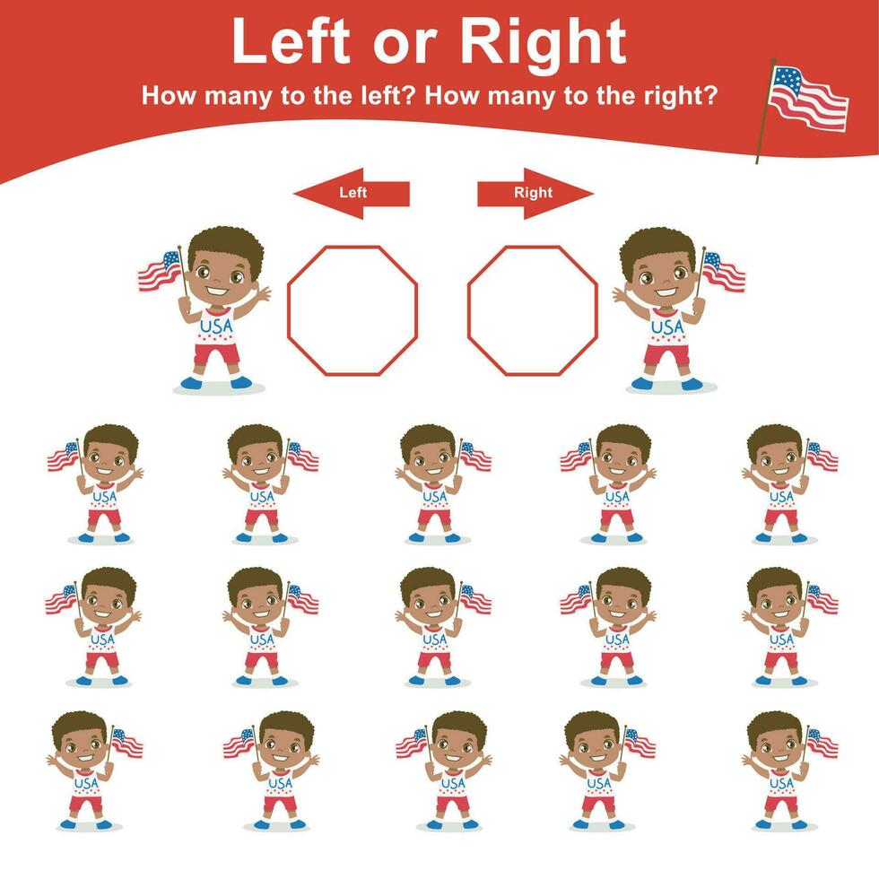 Mathematic activity page. Calculate and write the result. Left or Right ...