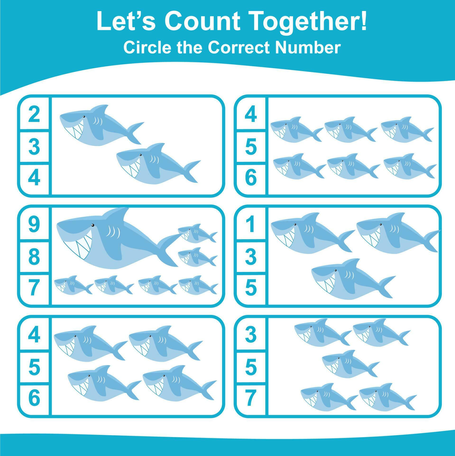 Lets count together worksheet. Educational printable math worksheet ...