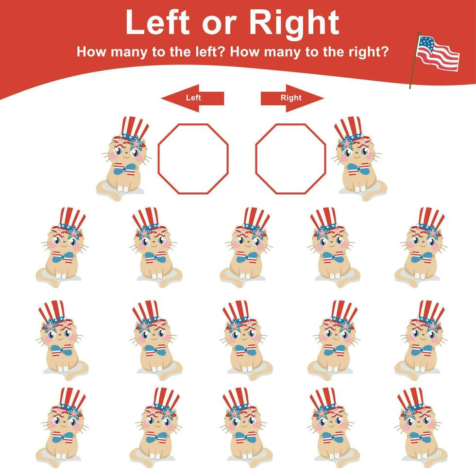 Mathematic activity page. Calculate and write the result. Left or Right ...