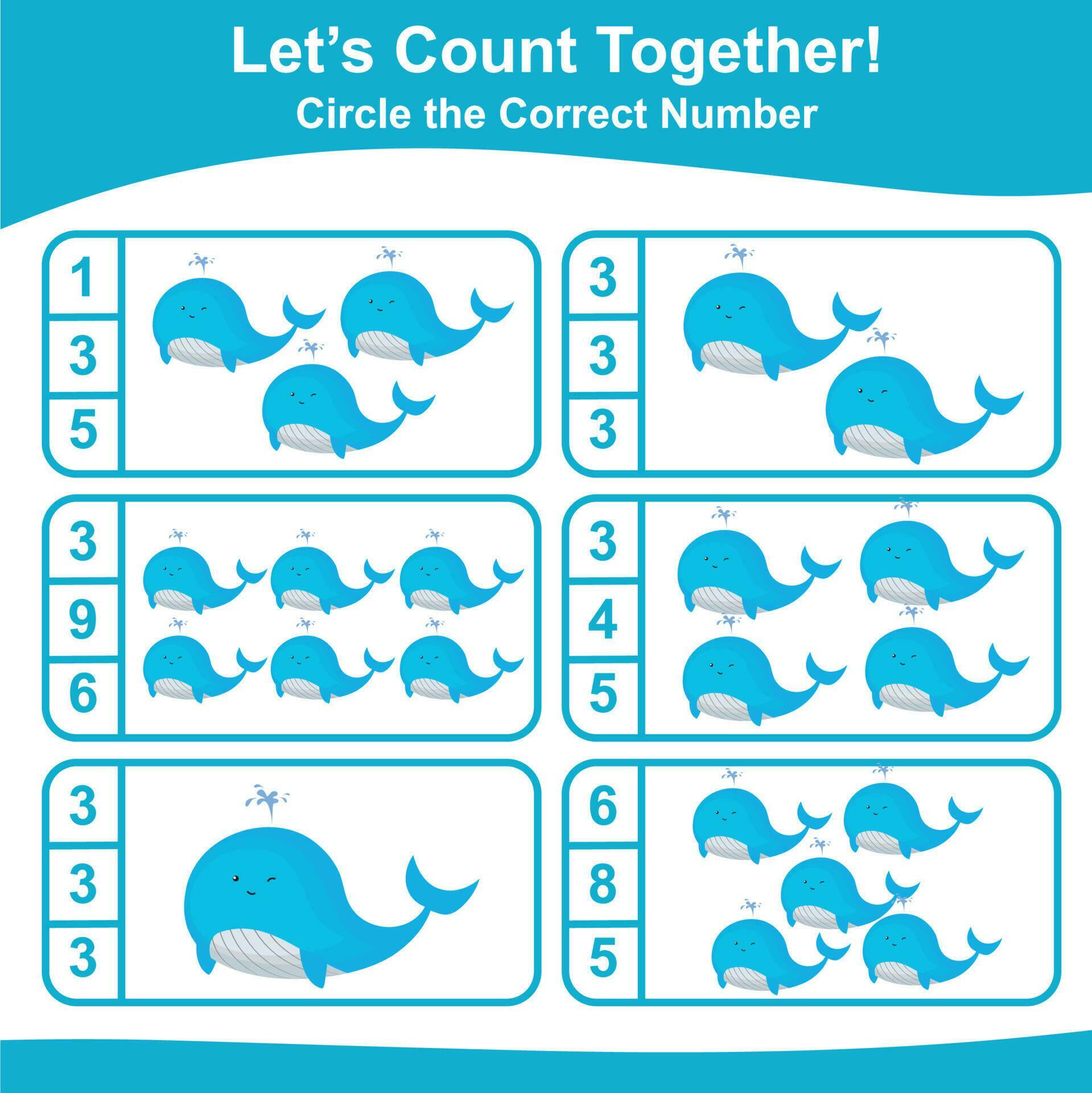 Lets count together worksheet. Educational printable math worksheet ...