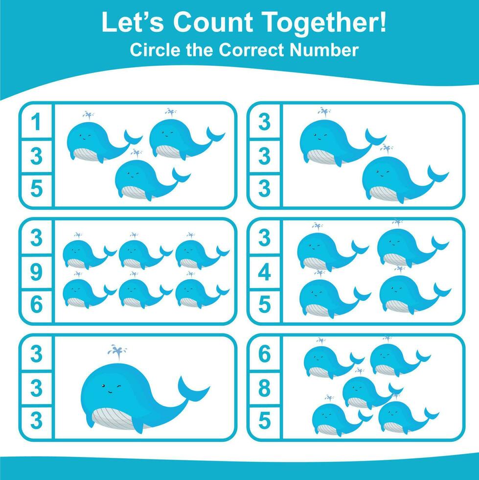 Lets count together worksheet. Educational printable math worksheet ...