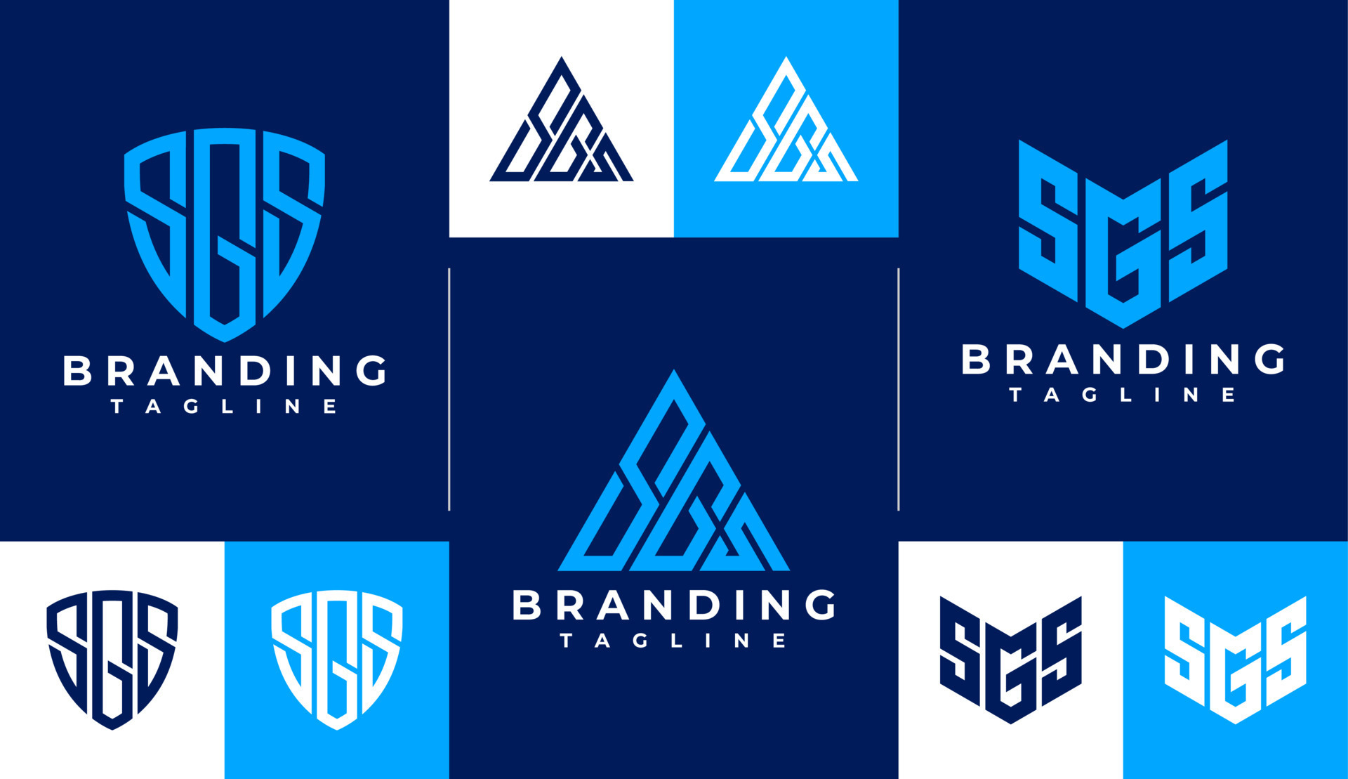 Modern security shield letter SGS logo design. Luxury initial S G SGS logo brand. 24203141 ...