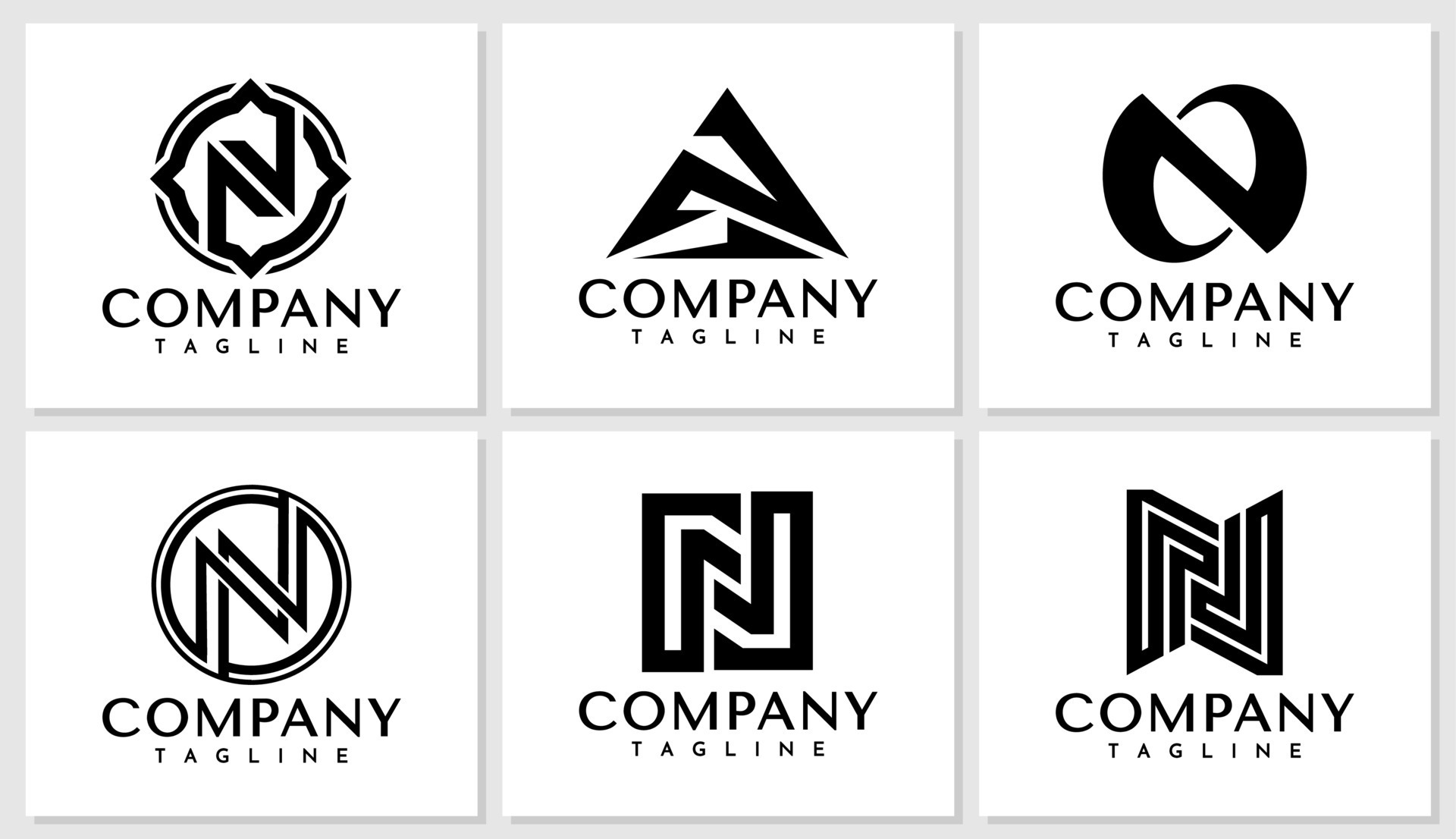 Modern digital line letter N logo branding. Technology company initial N logo. 24203143 Vector ...