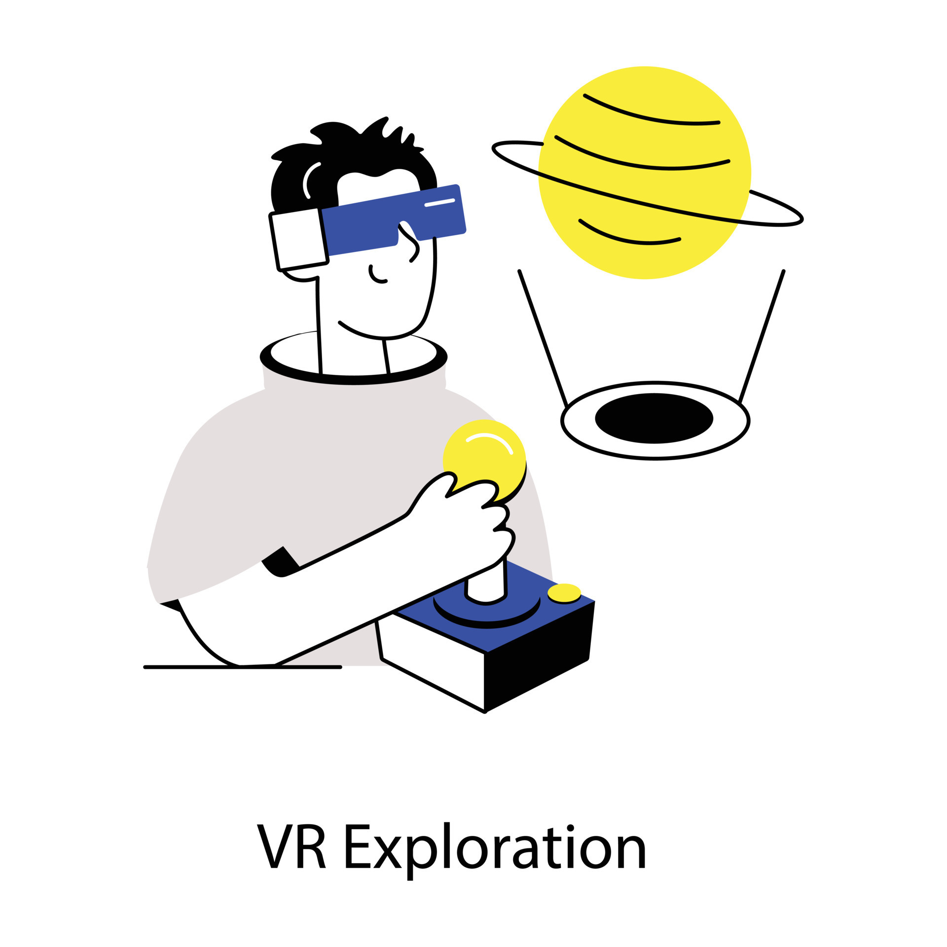 Trendy Vr Exploration 24203476 Vector Art At Vecteezy