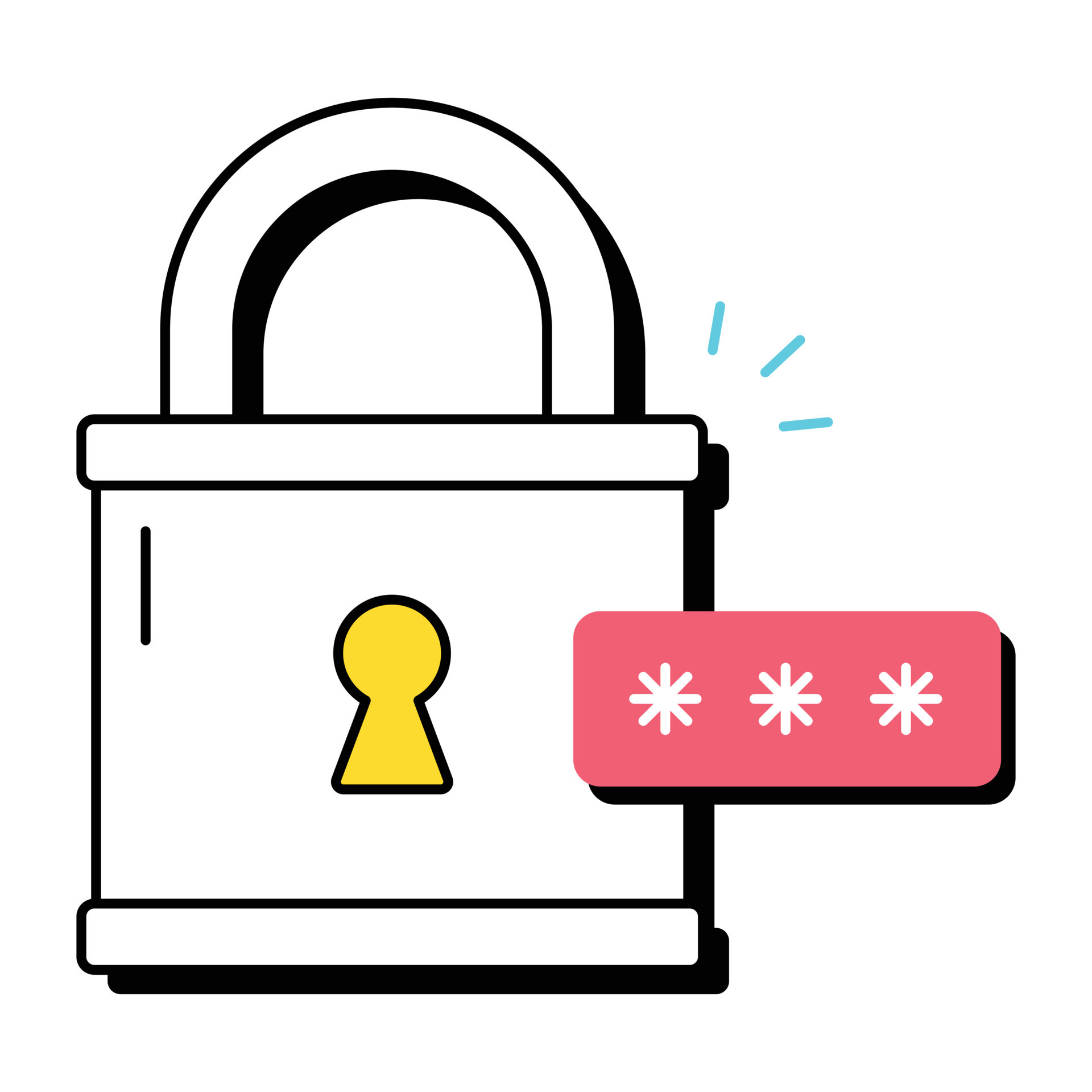 Trendy Password Lock 24203976 Vector Art At Vecteezy
