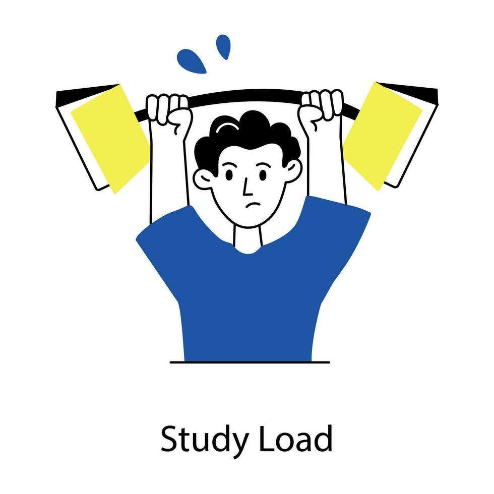 Trendy Study Load 24204071 Vector Art at Vecteezy