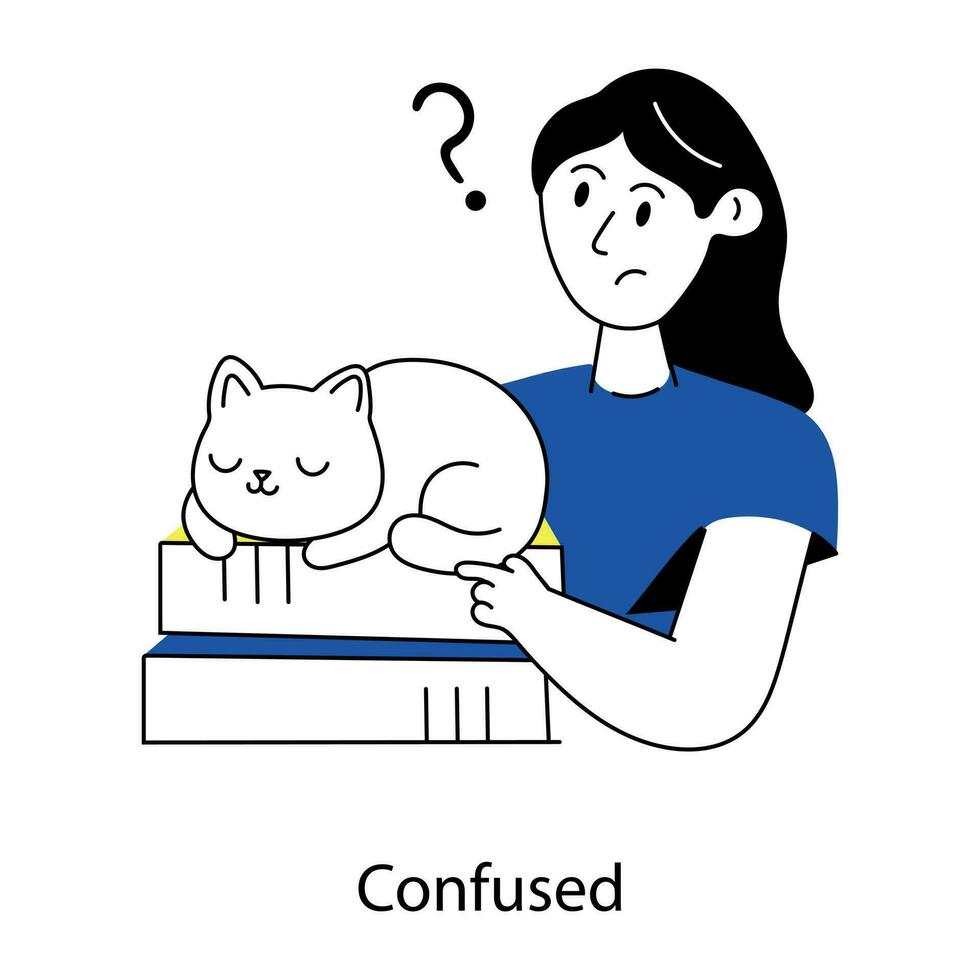 Trendy Confused Concepts 24204235 Vector Art at Vecteezy