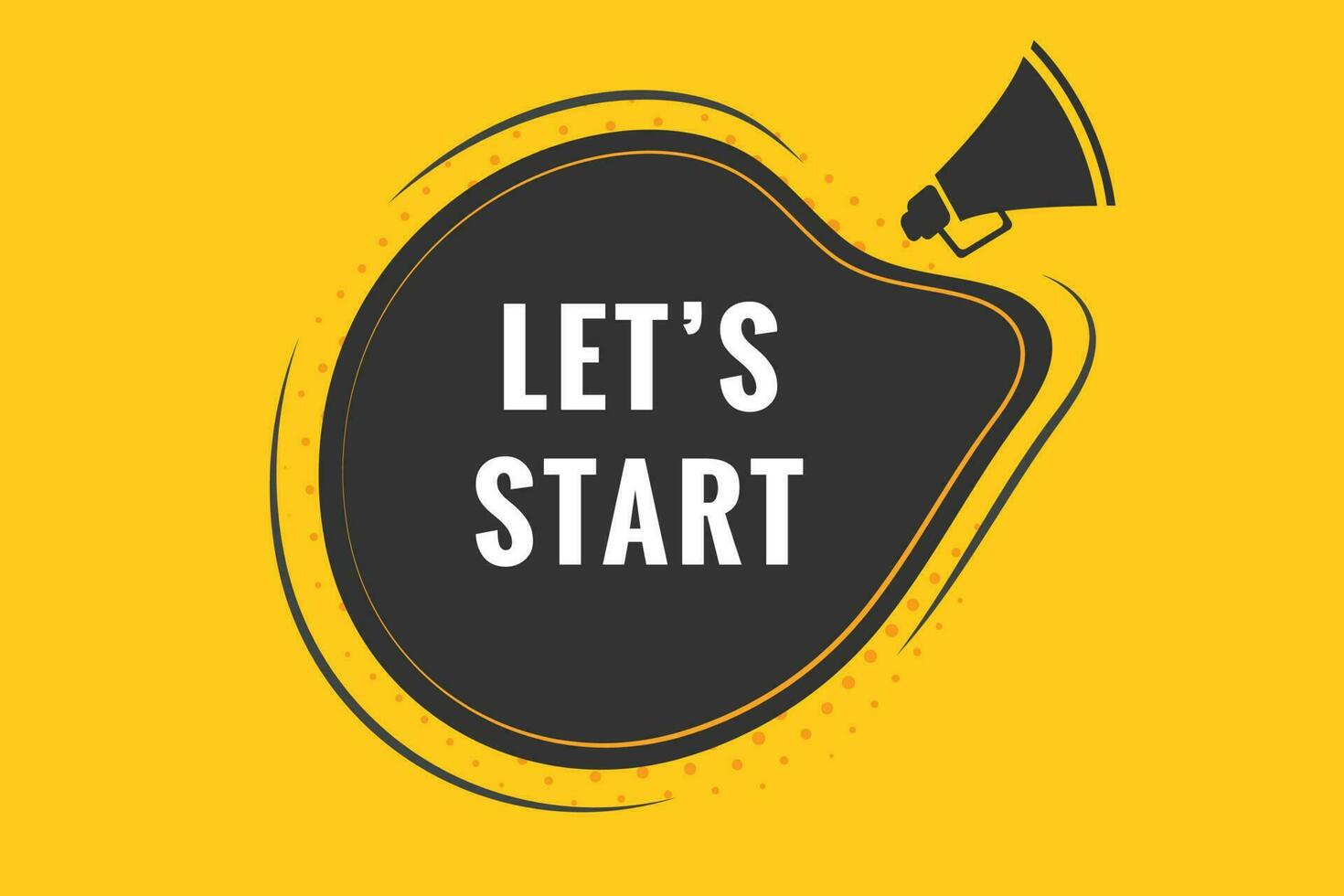Lets Start Button. Speech Bubble, Banner Label Lets Start 24204449 ... Lets Start Button. Speech Bubble, Banner Label Lets Start 24204449 ...
