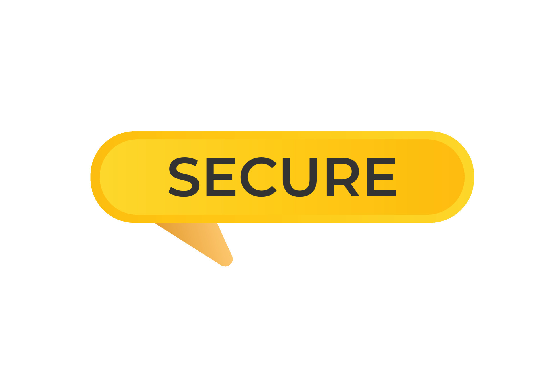 Secure Button. Speech Bubble, Banner Label Secure 24204702 Vector Art ... Secure Button. Speech Bubble, Banner Label Secure 24204702 Vector Art ...