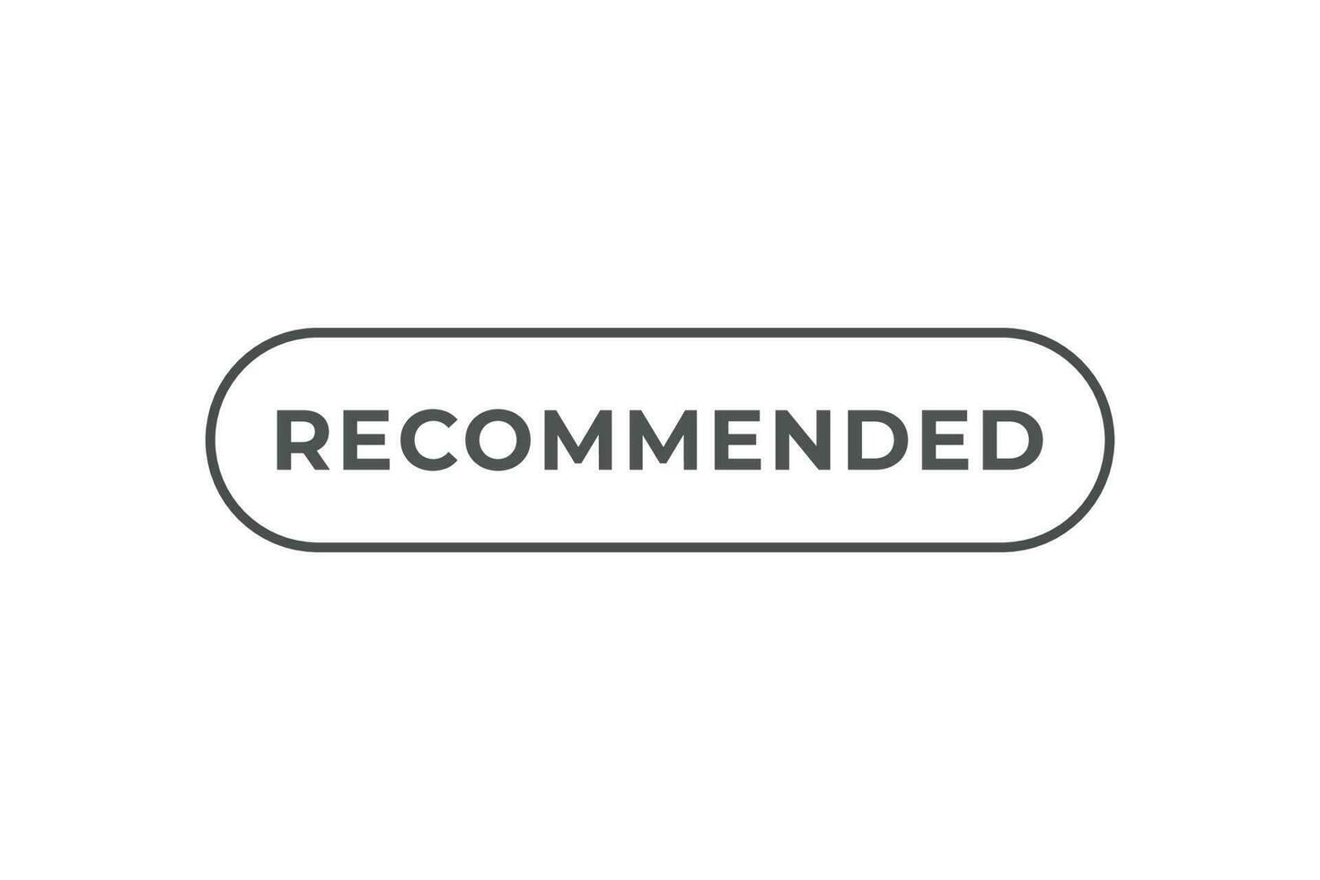 Recommended Button Speech Bubble Banner Label Recommended 24204722