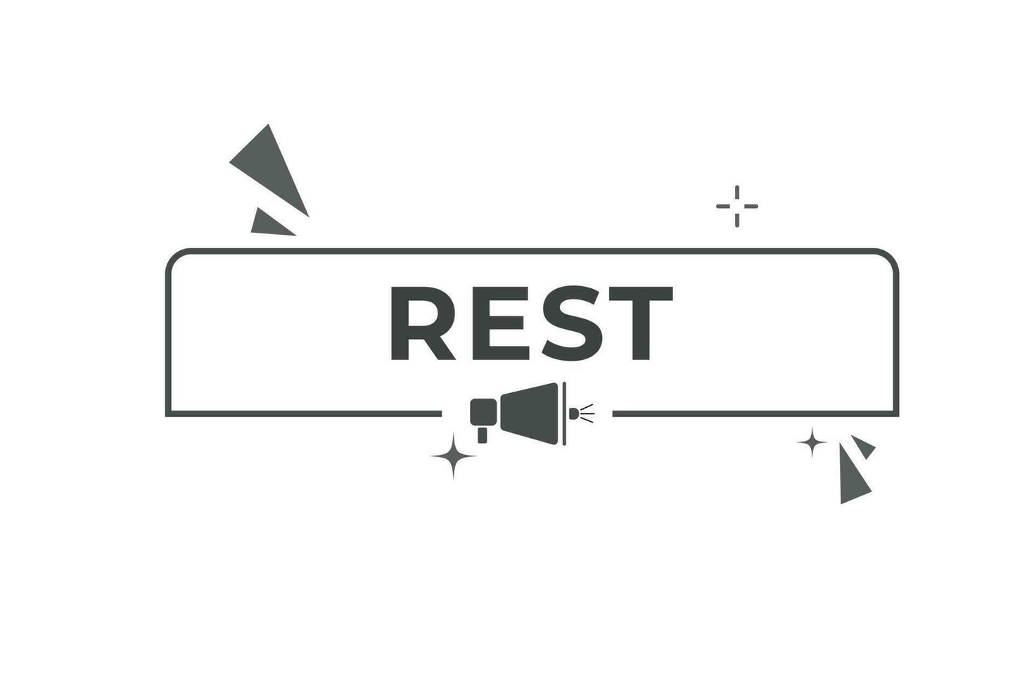 Rest Button. Speech Bubble, Banner Label Rest 24204828 Vector Art at ... Rest Button. Speech Bubble, Banner Label Rest 24204828 Vector Art at ...