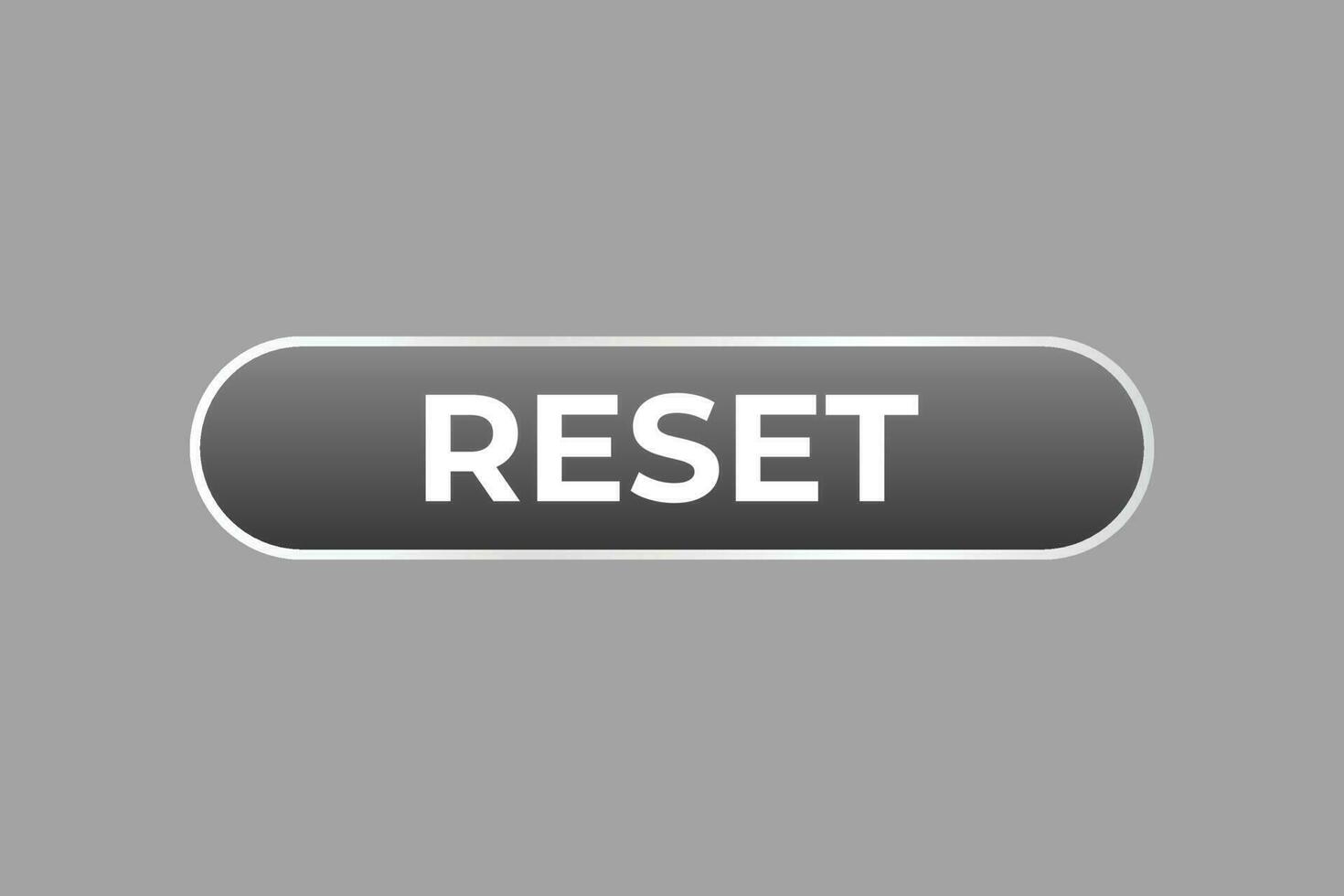 Reset Button. Speech Bubble, Banner Label Reset 24205064 Vector Art at ...
