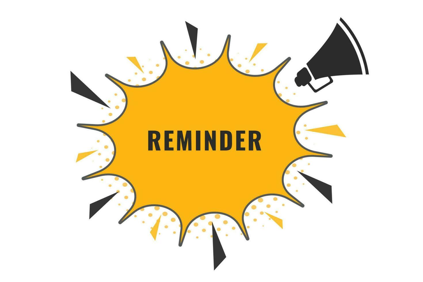 Reminder Button. Speech Bubble, Banner Label Reminder 24205439 Vector ... Reminder Button. Speech Bubble, Banner Label Reminder 24205439 Vector ...