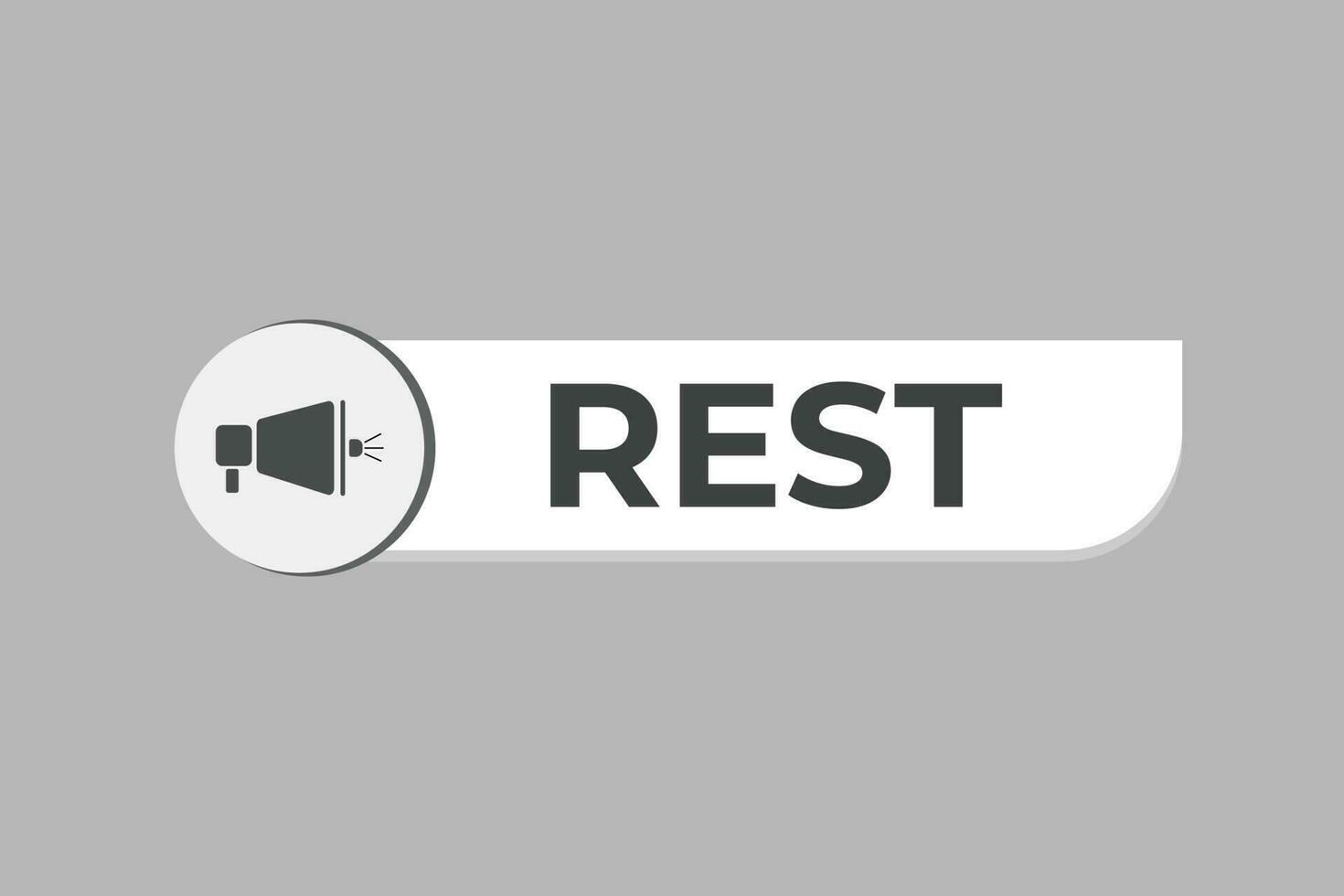 Rest Button. Speech Bubble, Banner Label Rest 24205446 Vector Art at ... Rest Button. Speech Bubble, Banner Label Rest 24205446 Vector Art at ...
