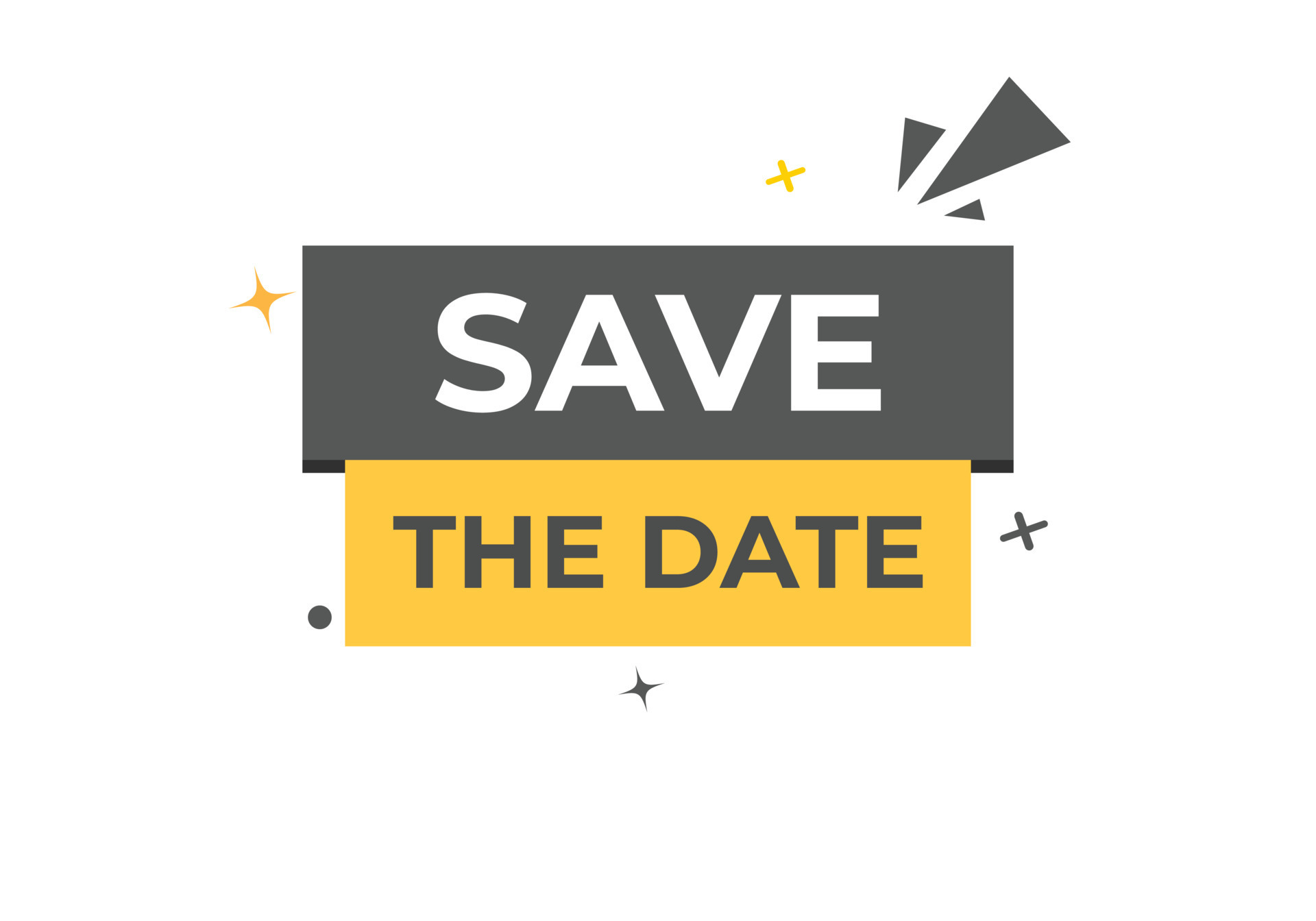 Save The Date Button Speech Bubble Banner Label Save The Date 0841