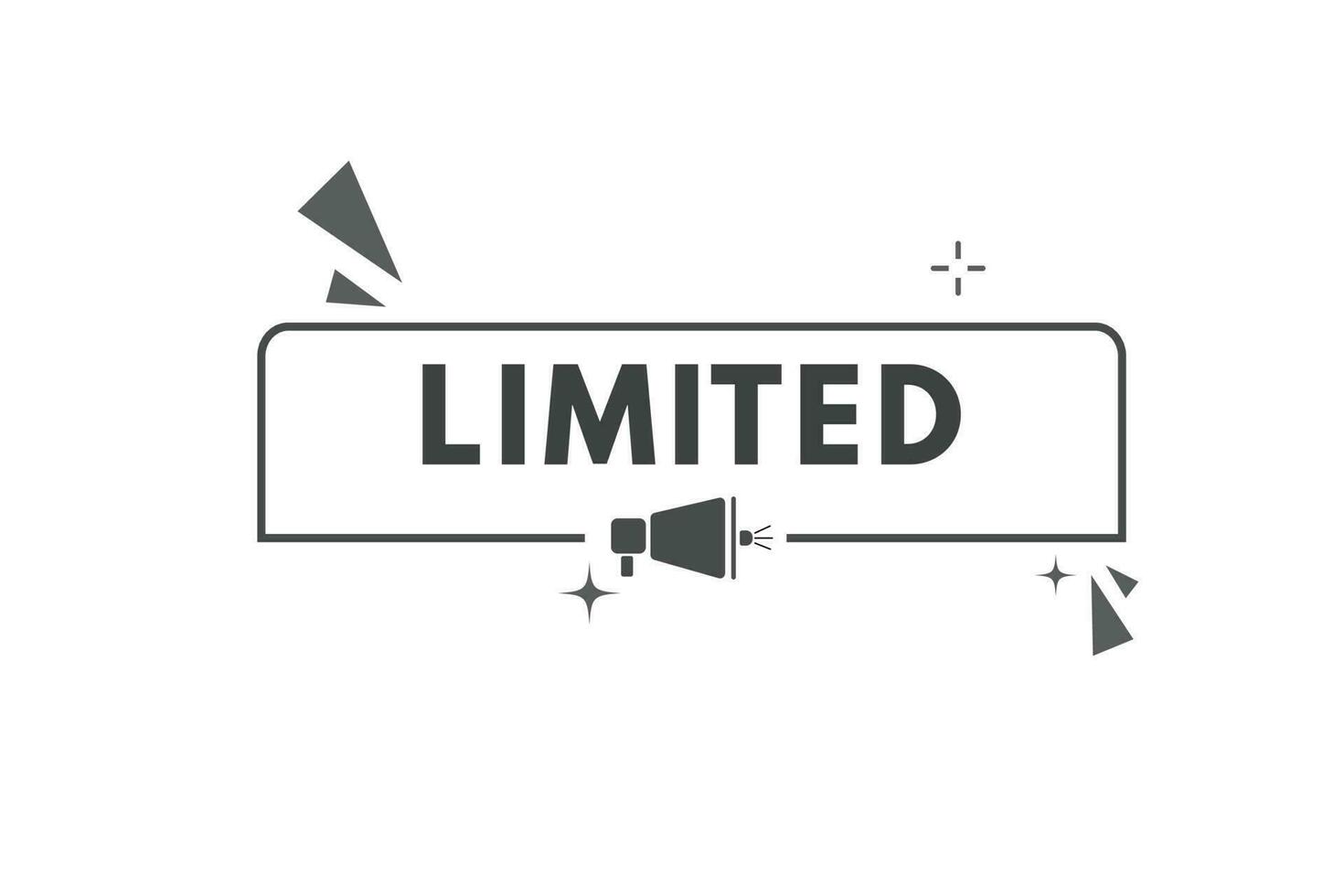 Limited Button. Speech Bubble, Banner Label Limited 24205777 Vector Art ... Limited Button. Speech Bubble, Banner Label Limited 24205777 Vector Art ...