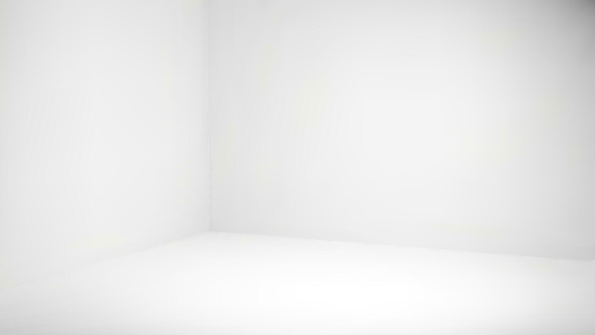 3d white empty corner studio room vector background. Perspective floor and wall abstract product ...
