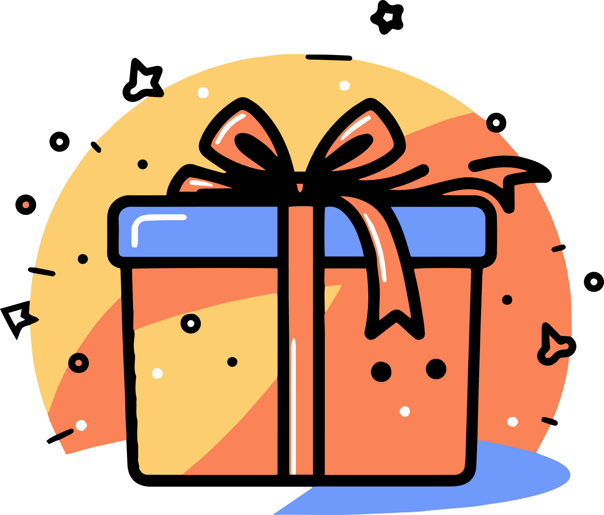 Hand Drawn Gift Box In Doodle Style 24206753 PNG hand-drawn-gift-box-in-doodle-style-24206753-png