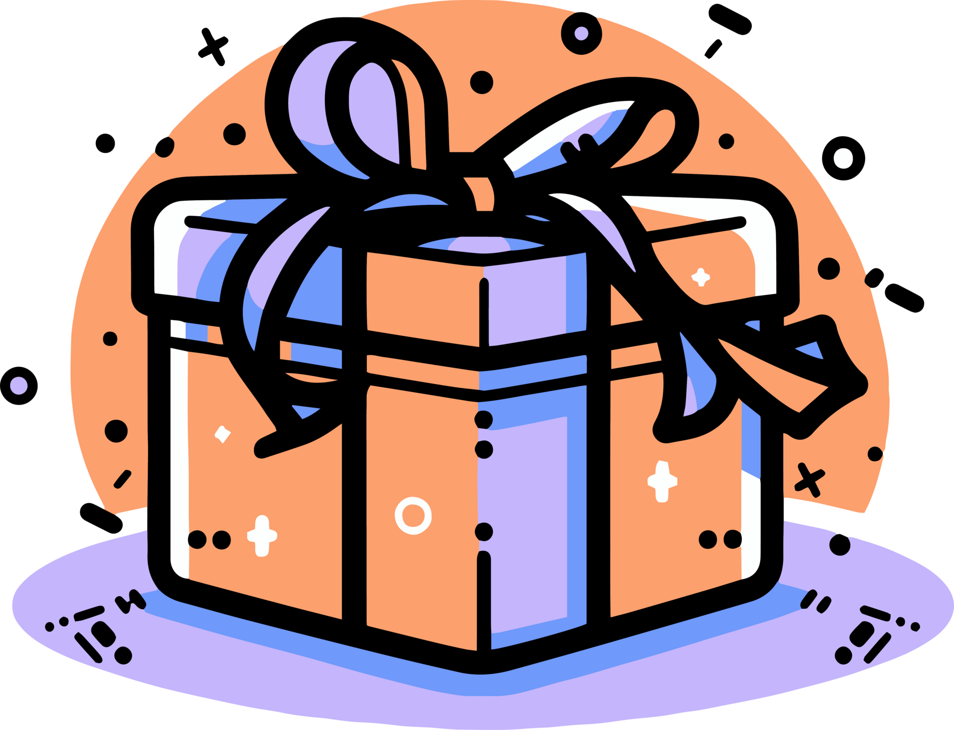 Hand Drawn Gift Box In Doodle Style 24207268 PNG hand-drawn-gift-box-in-doodle-style-24207268-png