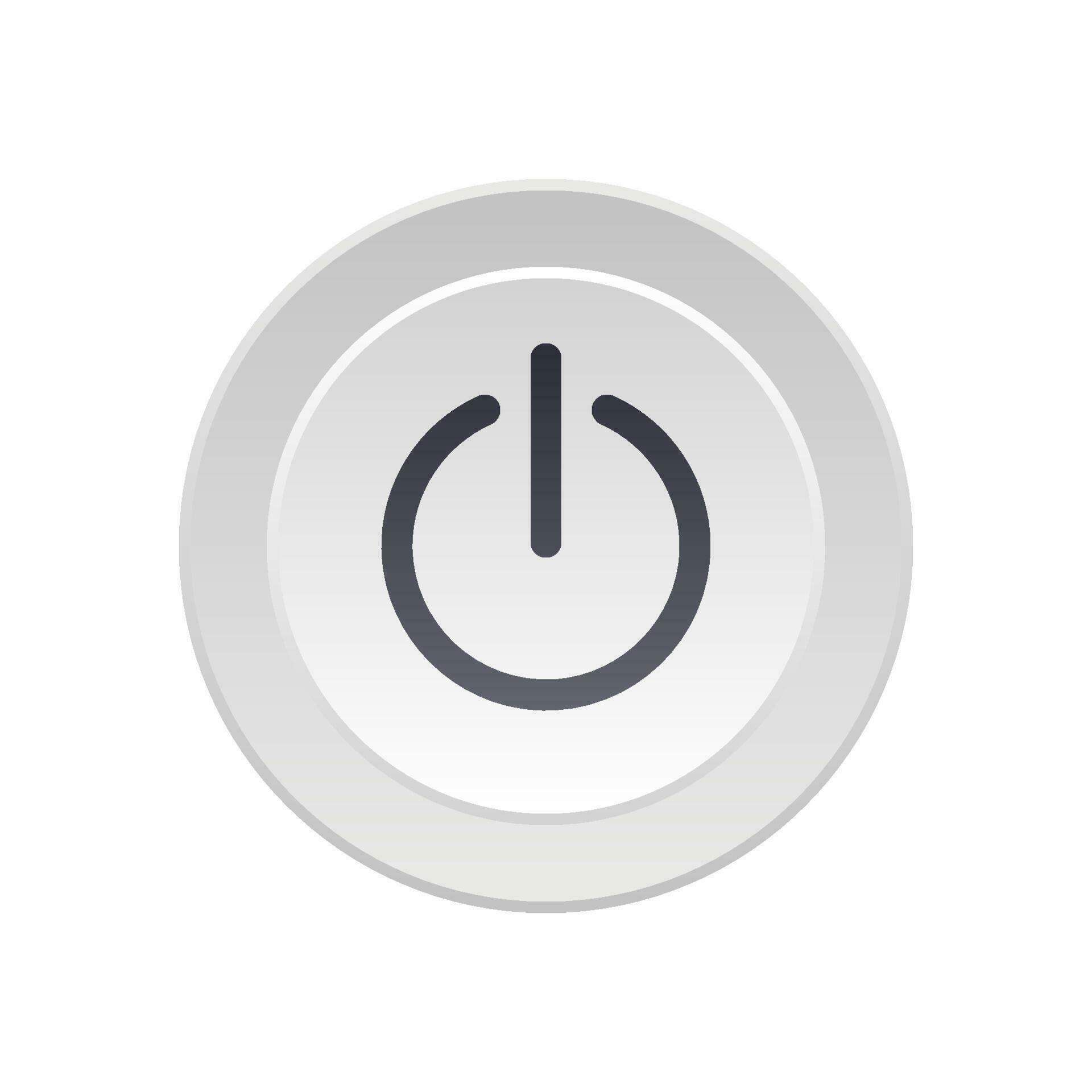 Power button front device panel vector icon 24208753 Vector Art at Vecteezy