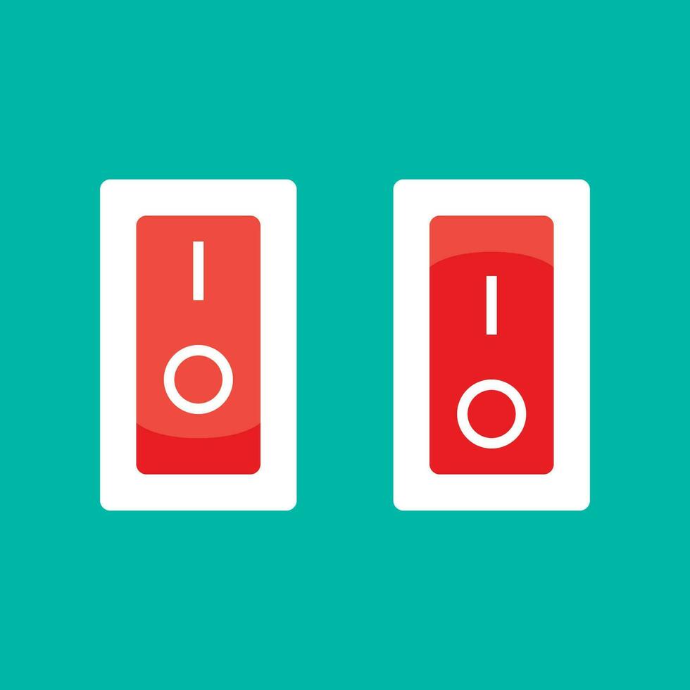 Switch button or turn on turn off power 24208760 Vector Art at Vecteezy