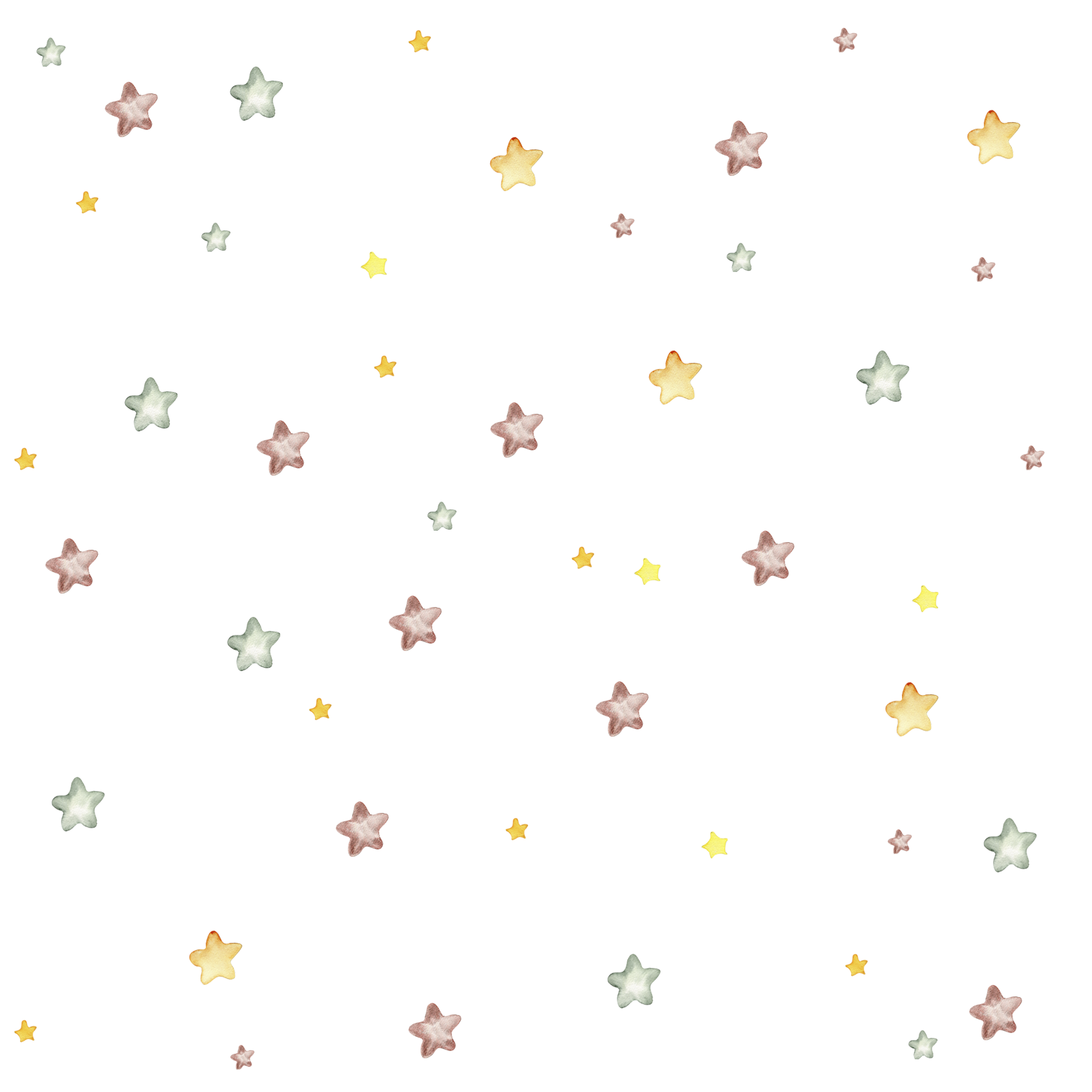 Watercolor hand painted stars seamless pattern. 24208901 PNG