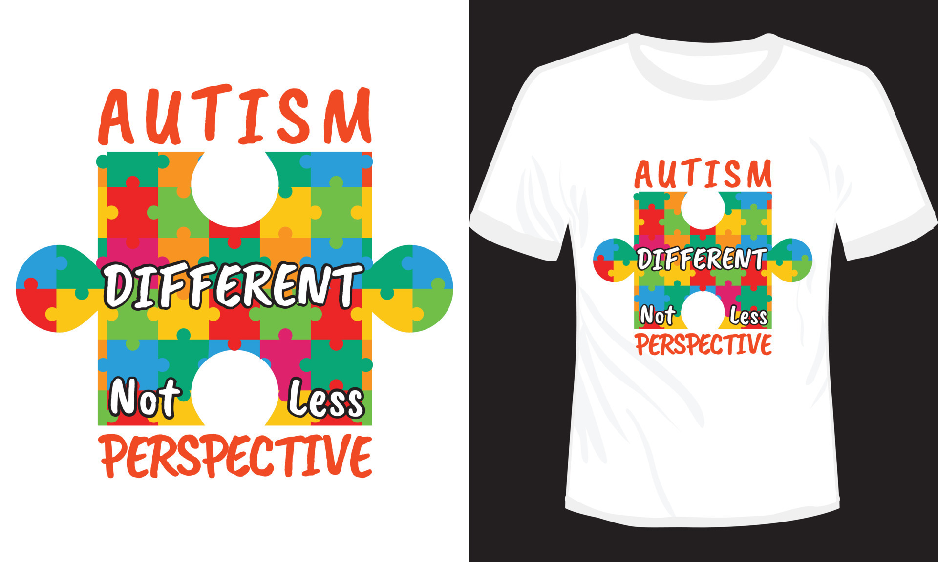 Autism T Shirt Design Vector Illustration Typography 24212153 Vector