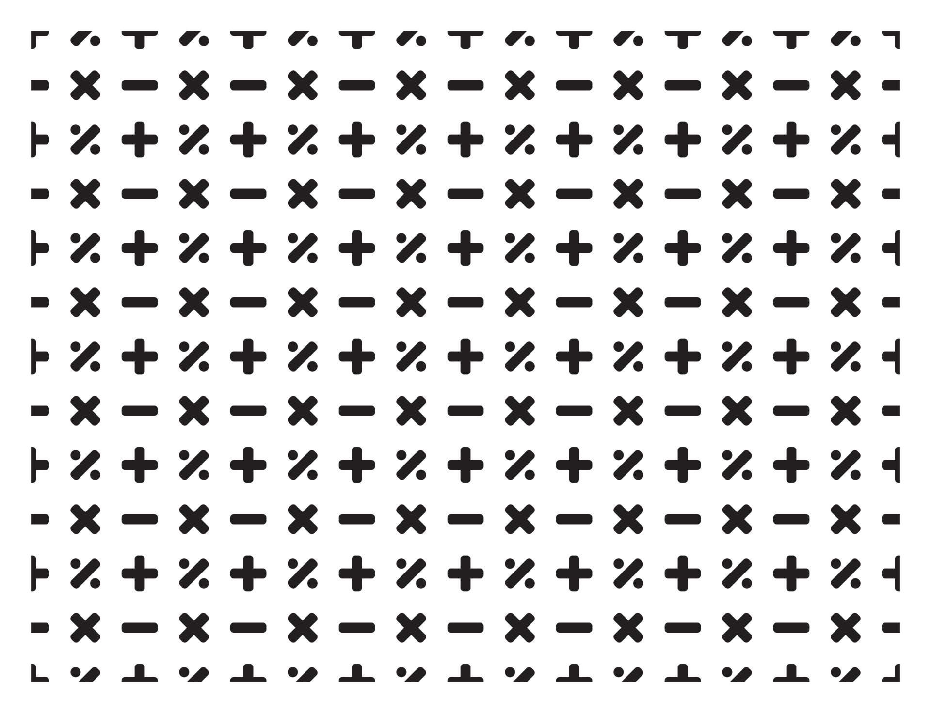 Solid Color Math Symbols Seamless Pattern Background 24213088 Png