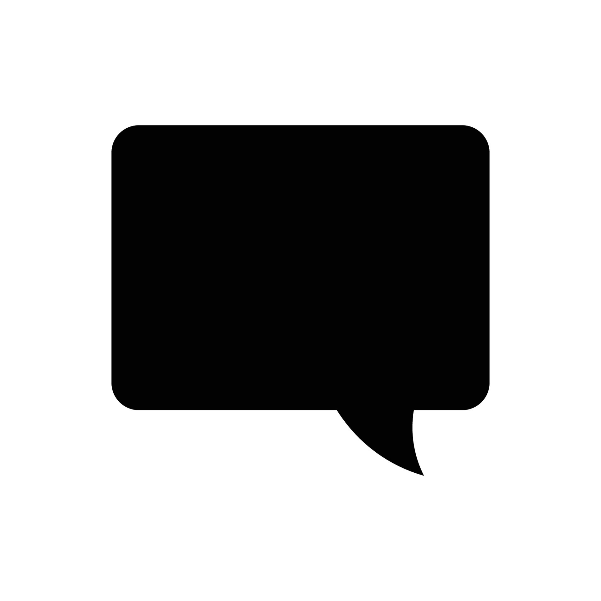 Bubble message icon 24213581 Vector Art at Vecteezy