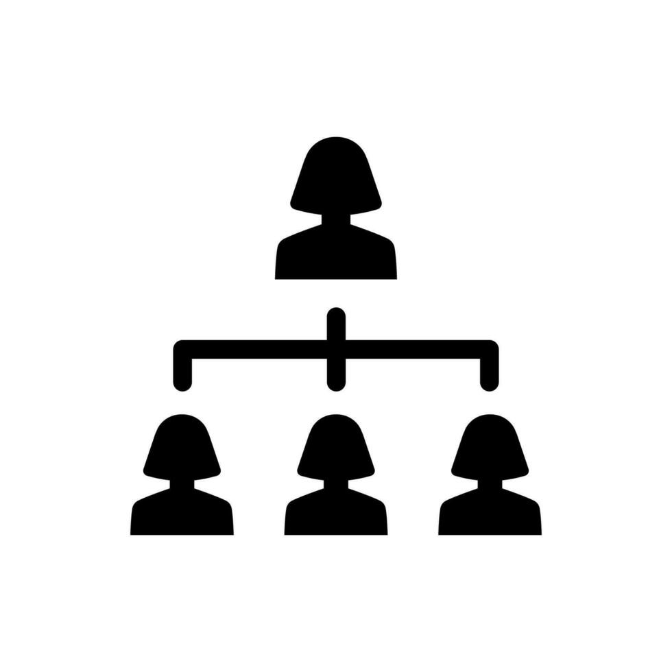 Hierarchical structure icon 24213636 Vector Art at Vecteezy