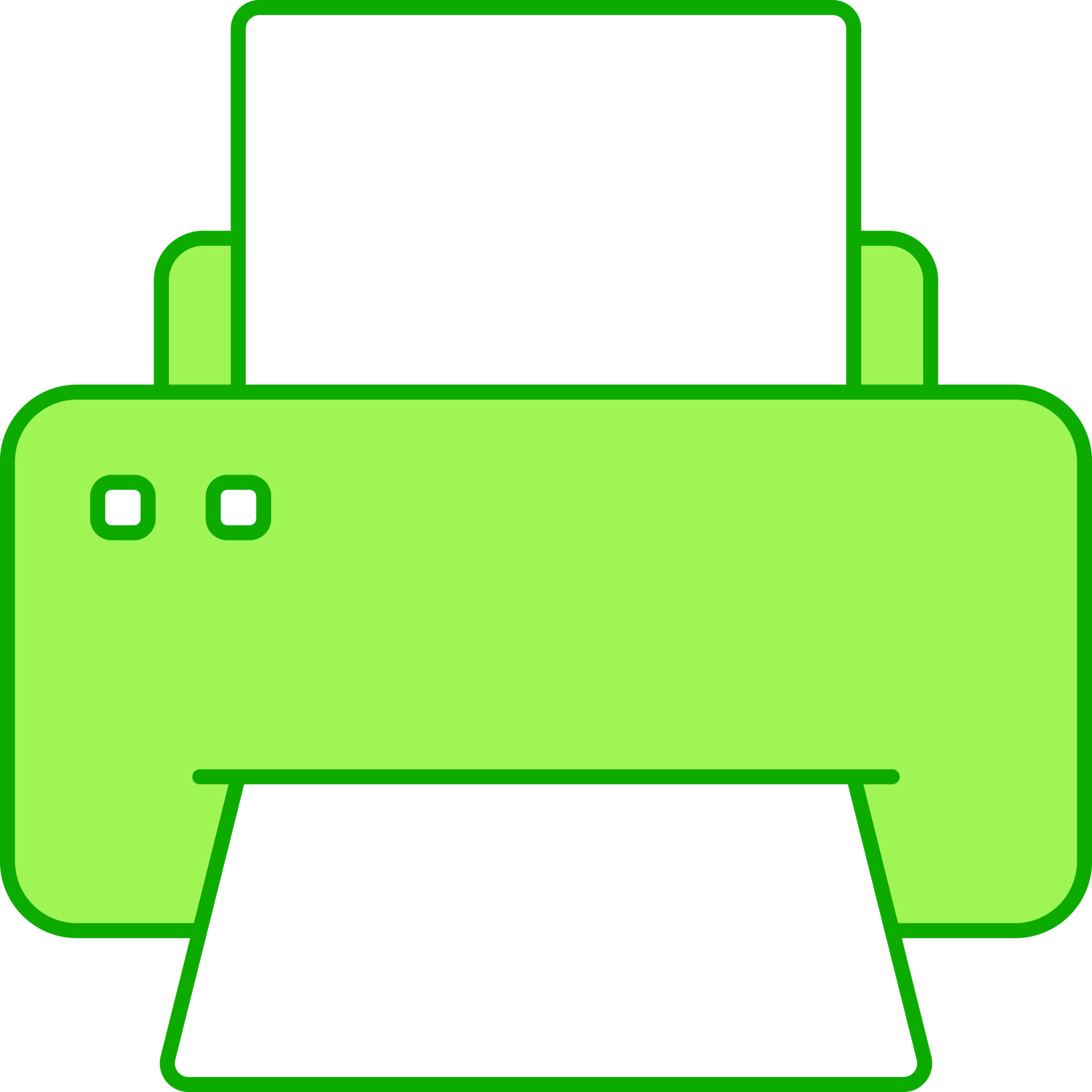 Isolated Printer Green Icon Or Symbol. 24216059 Vector Art at Vecteezy