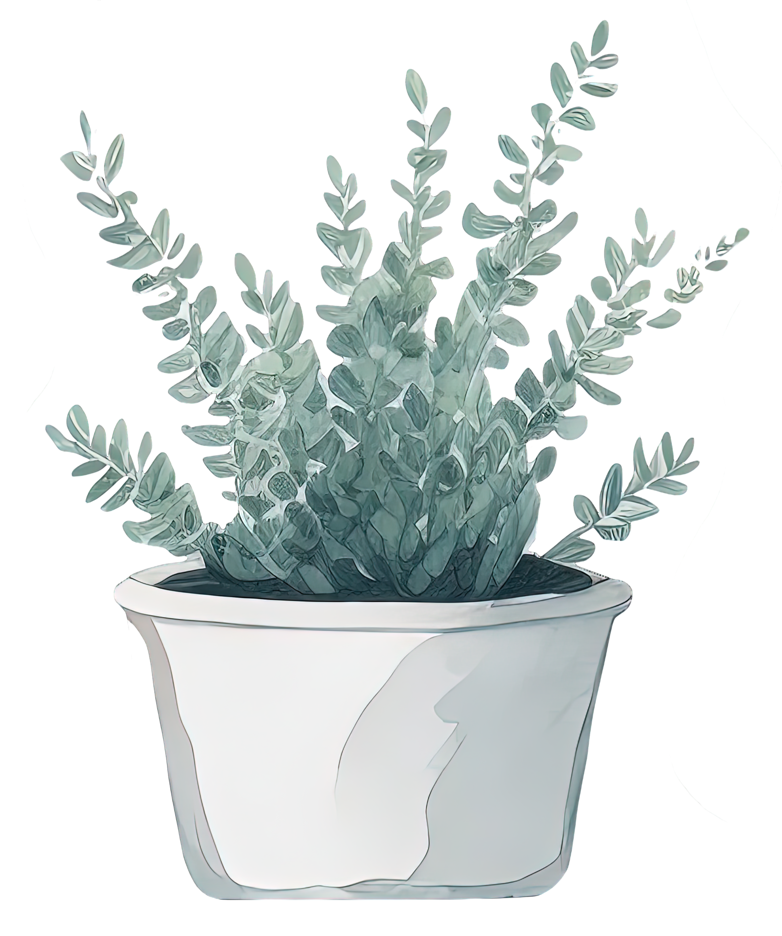 Watercolor House plant. 24217984 PNG