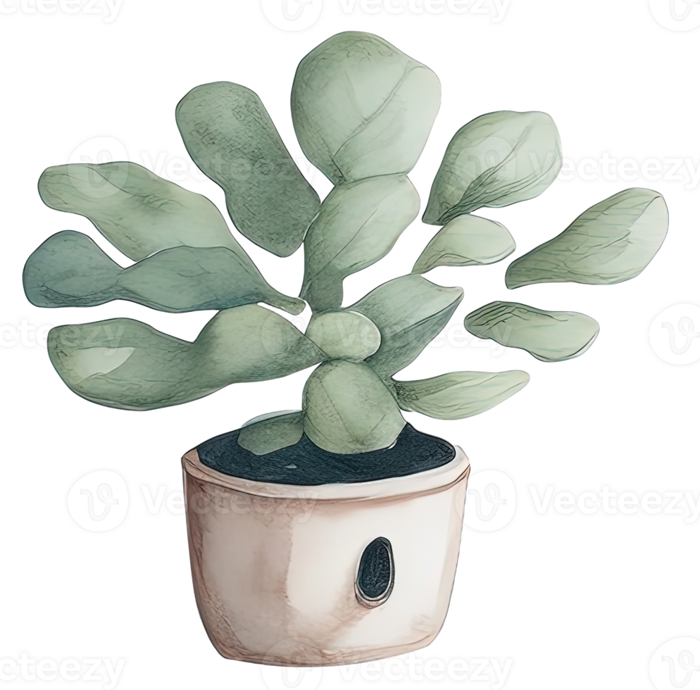 Watercolor House plant. 24218035 PNG