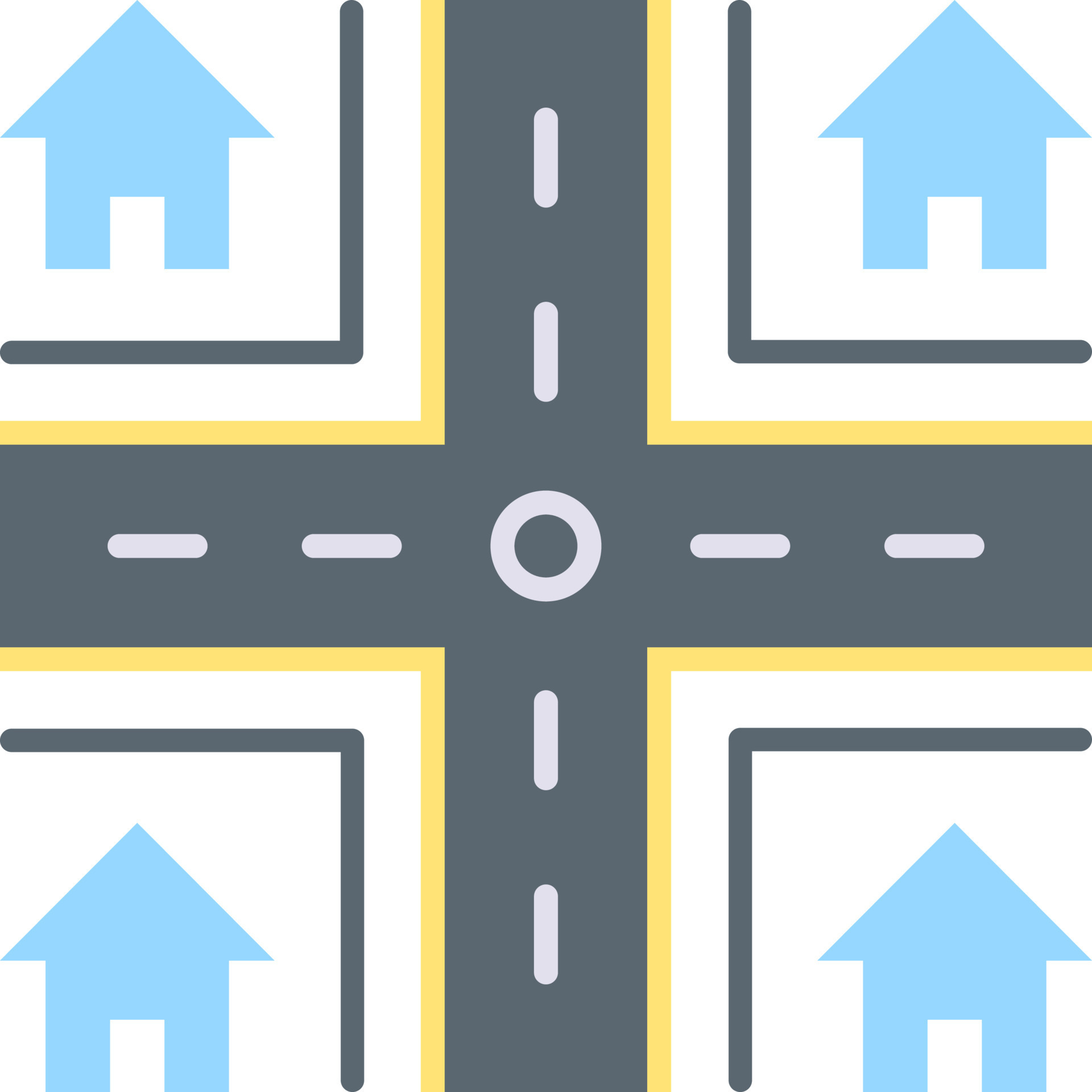 Street icon vector image. 24227886 Vector Art at Vecteezy