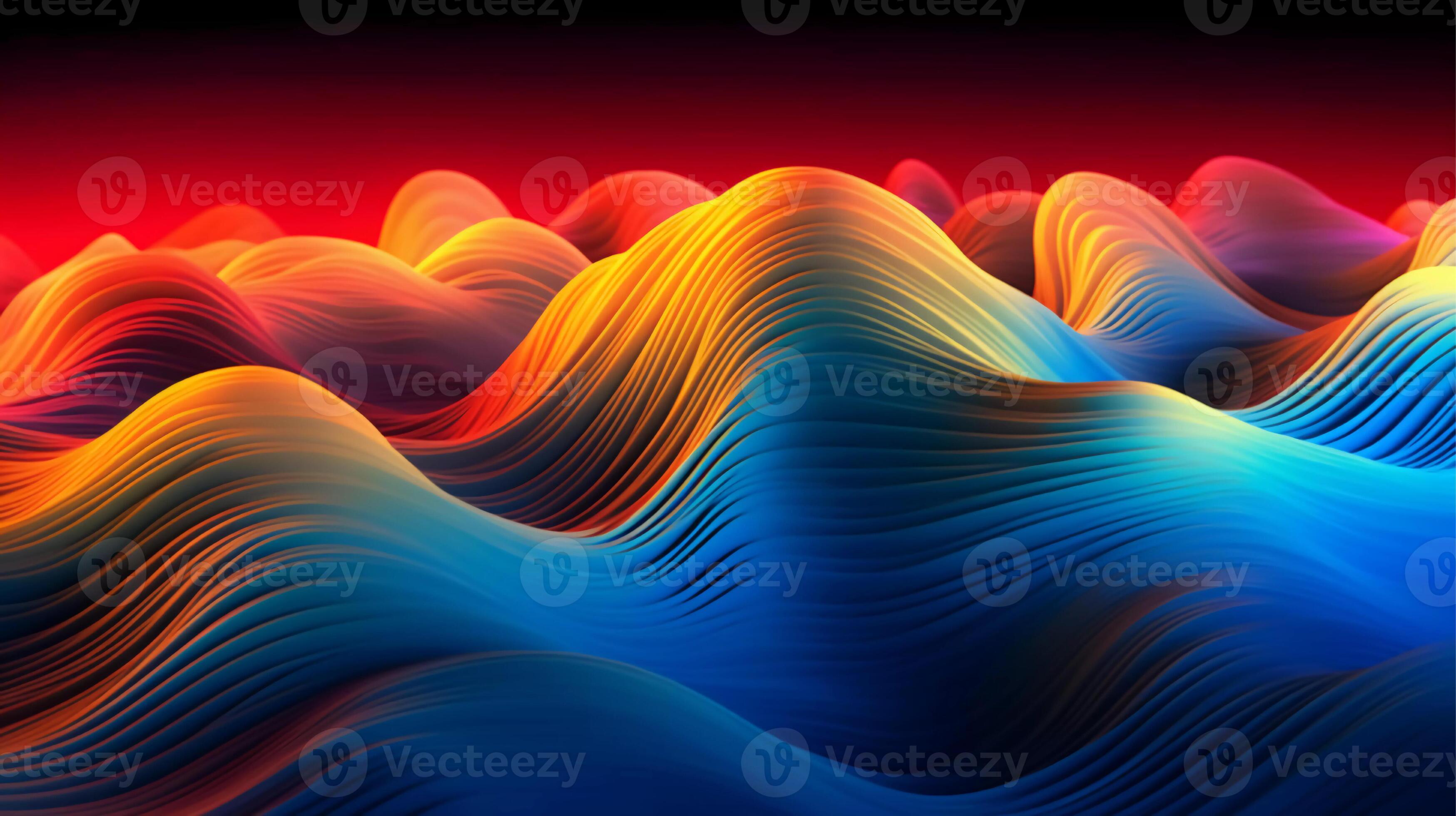 3d Electronic Music Background Abstract Wave And Waves Pattern 3d Landscape In The Style Of