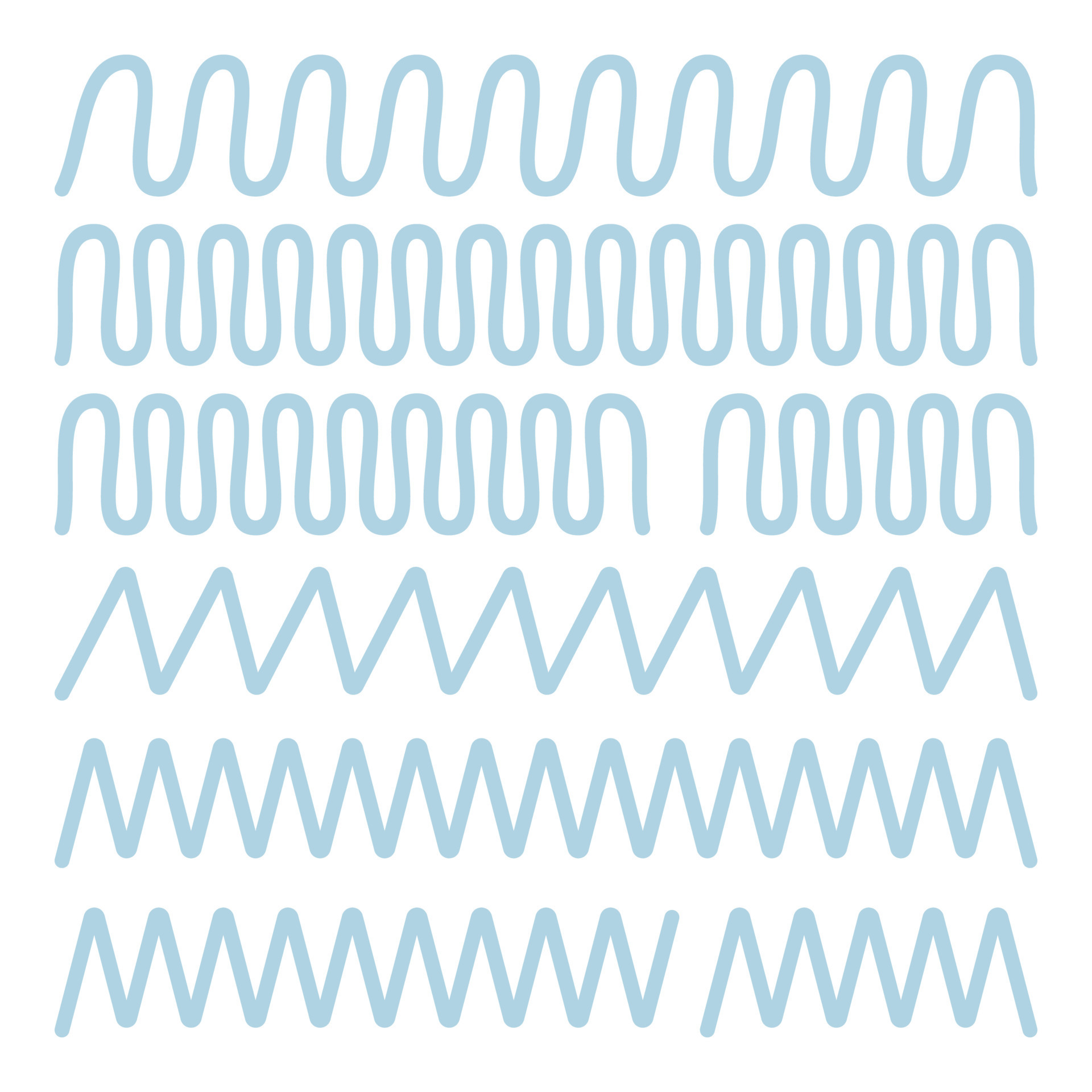 Zig Zag Vector Set Dudle Line Pattern Design For Border 24230439
