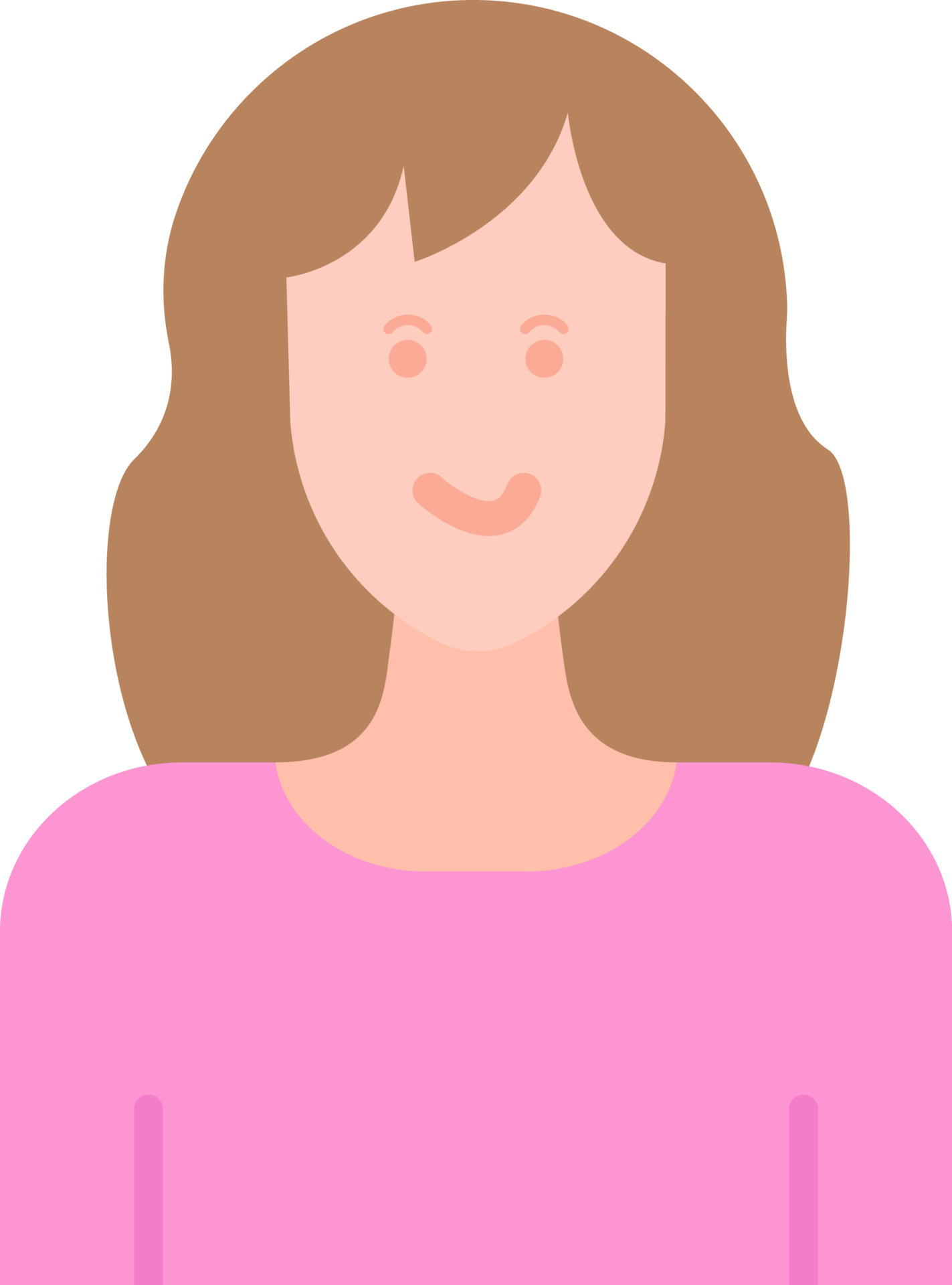 Girl icon vector image. 24230745 Vector Art at Vecteezy