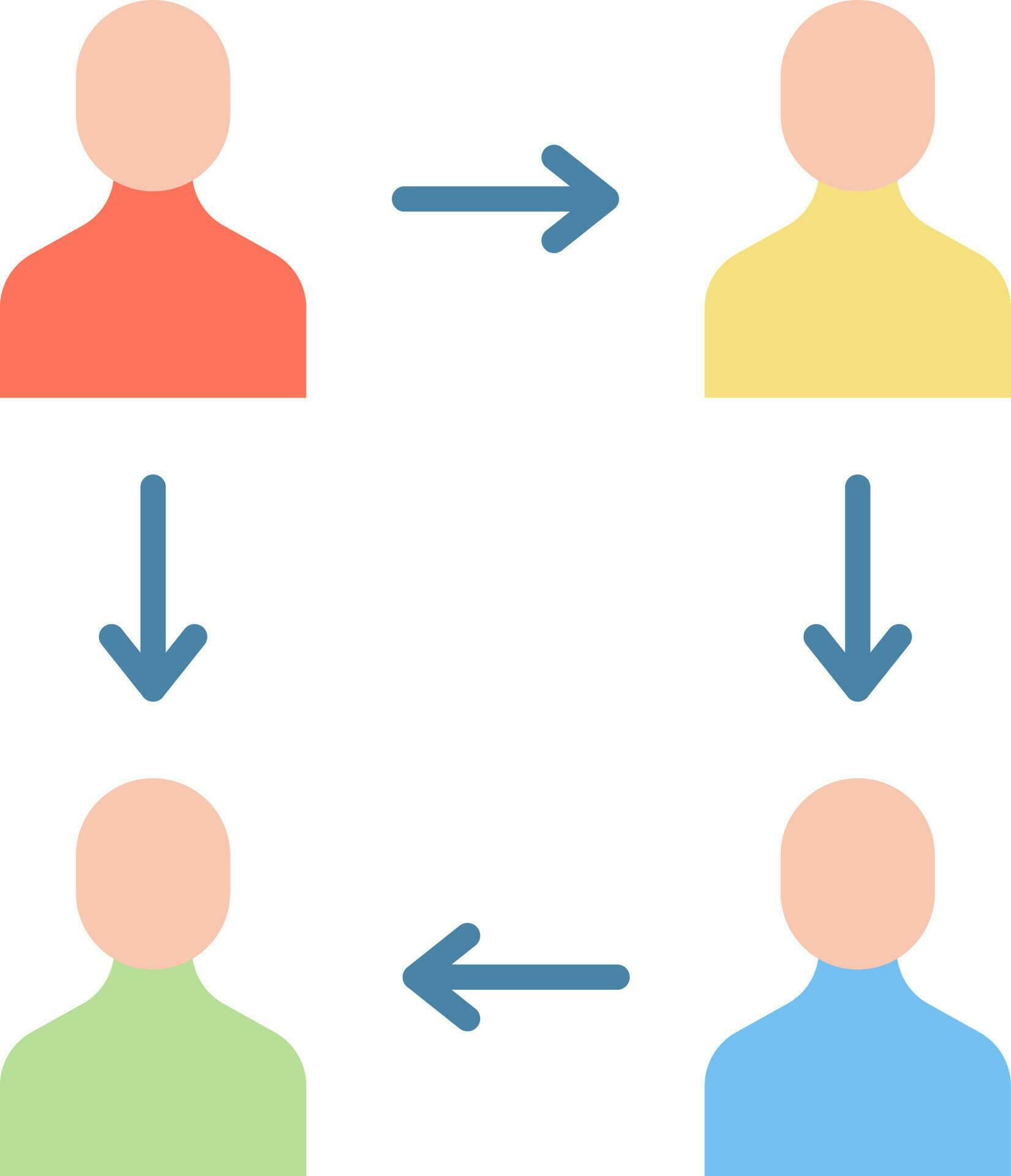 Collaborative icon vector image. 24230912 Vector Art at Vecteezy