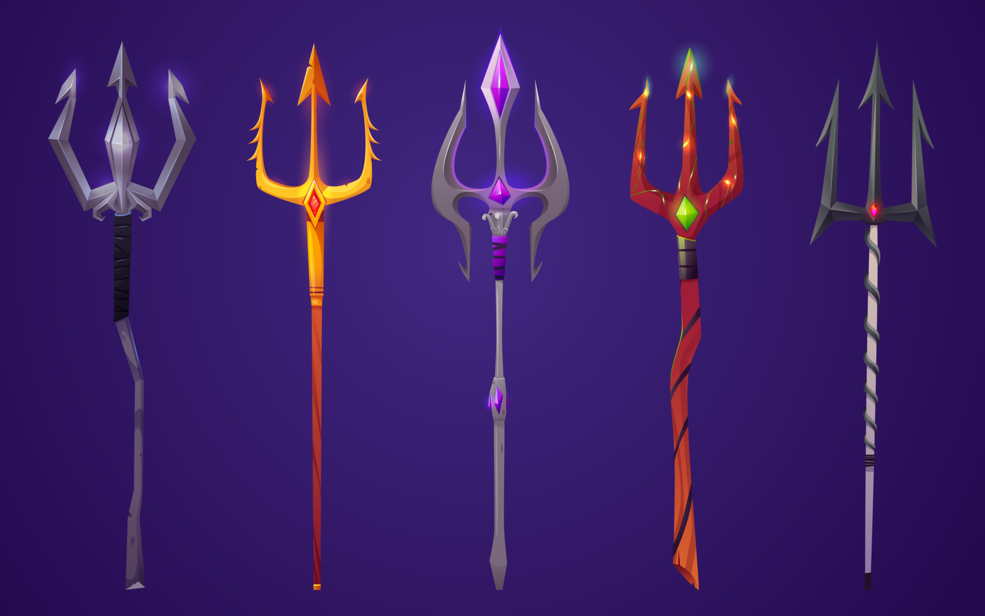 Magic trident weapon cartoon isolated vector icon 24231971 Vector Art ... Magic trident weapon cartoon isolated vector icon 24231971 Vector Art ...