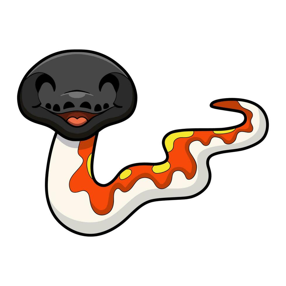 Cute red blood python cartoon 24232140 Vector Art at Vecteezy