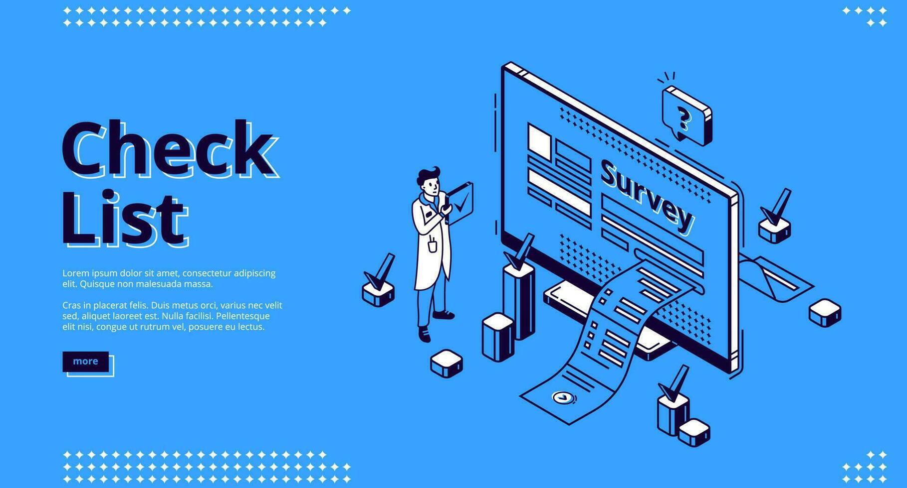 Check list, online survey isometric web banner 24232438 Vector Art at ... Check list, online survey isometric web banner 24232438 Vector Art at ...